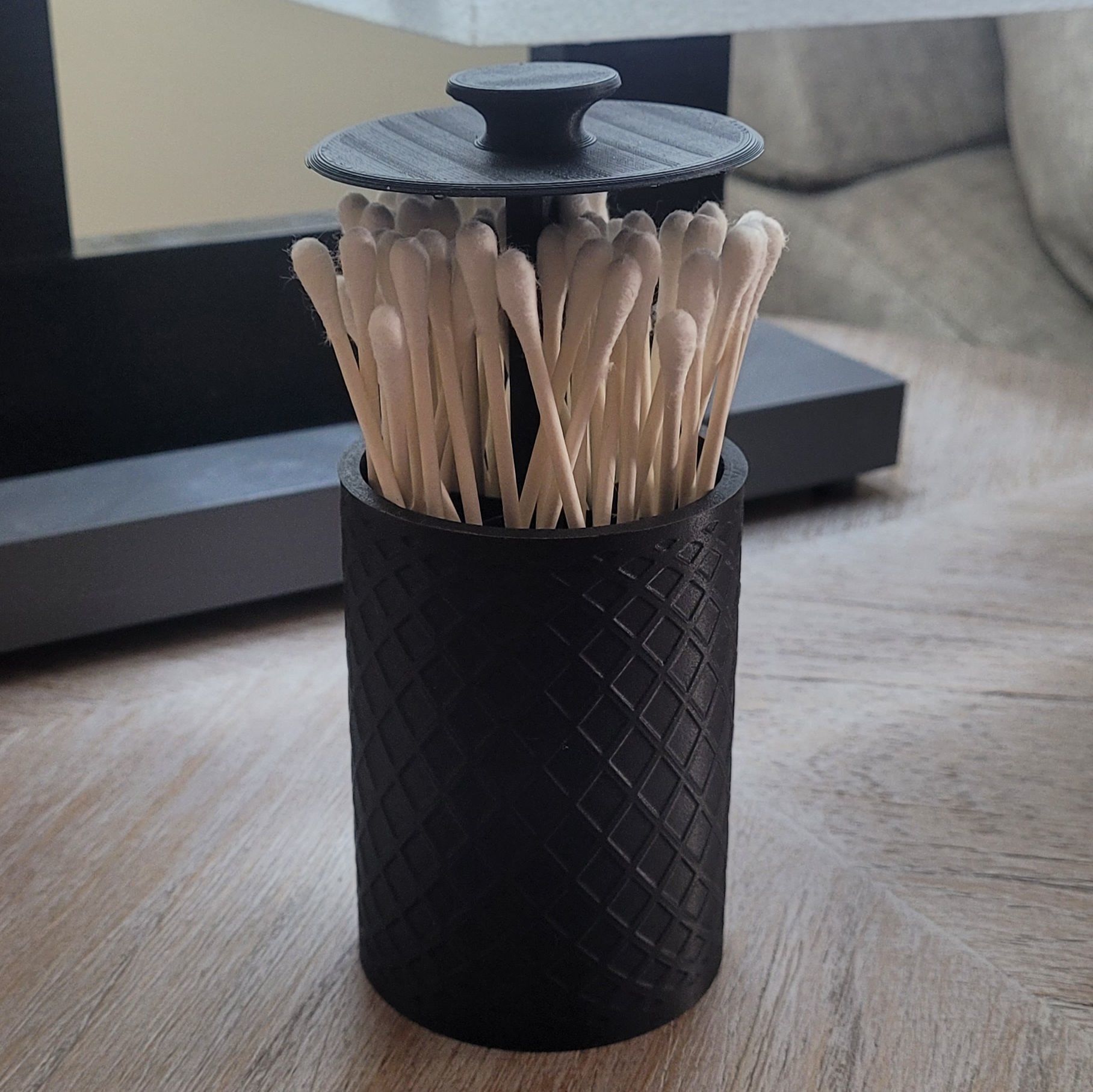 Decorative Q-Tip Holder 3D model 3D printable | CGTrader