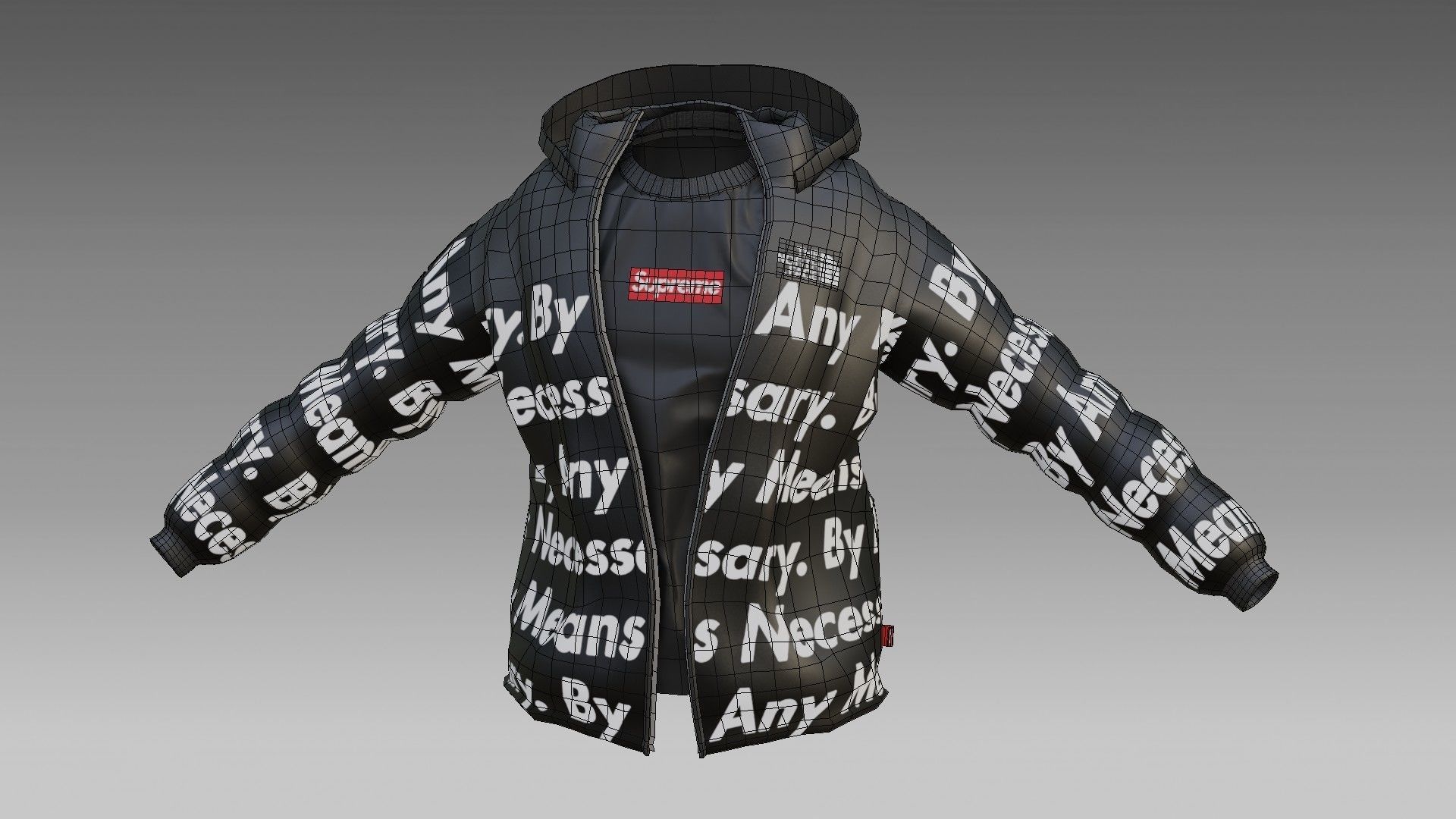 3D model goku drip - jacket - low poly VR / AR / low-poly | CGTrader