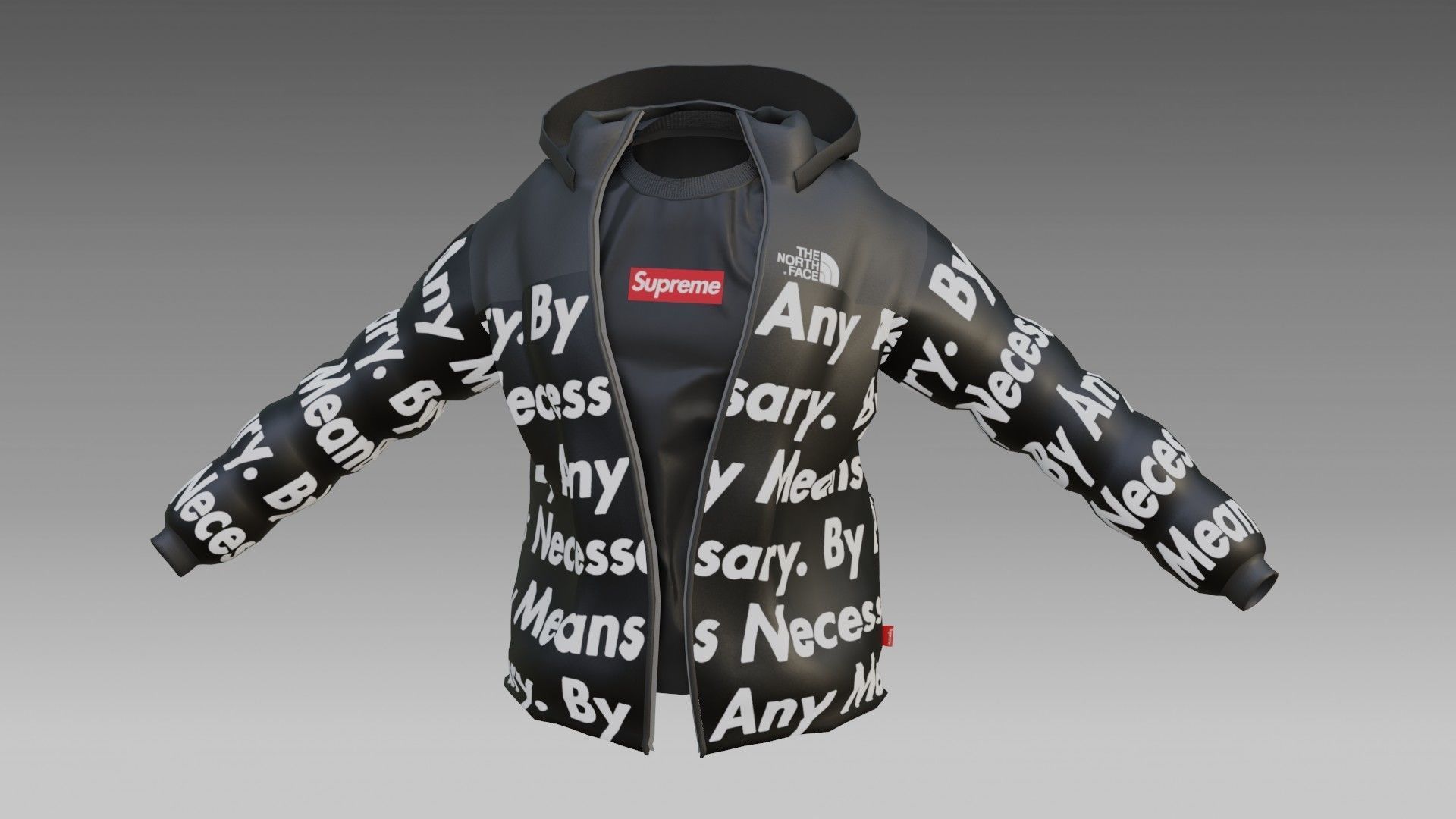 3D model goku drip - jacket - low poly VR / AR / low-poly | CGTrader