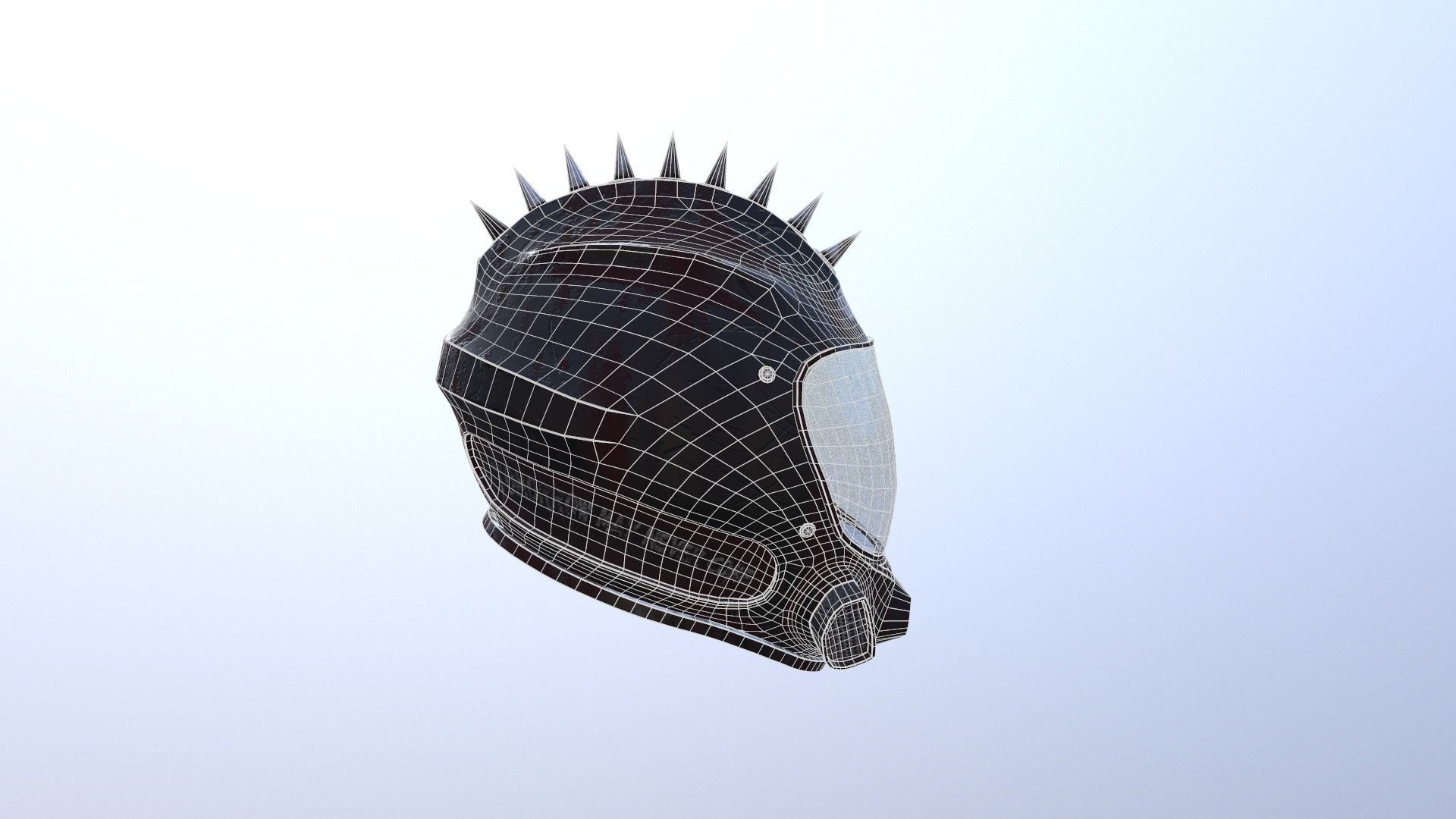 3D model Motorcycle Helmet 3D model Low-poly 3D model VR / AR / low ...