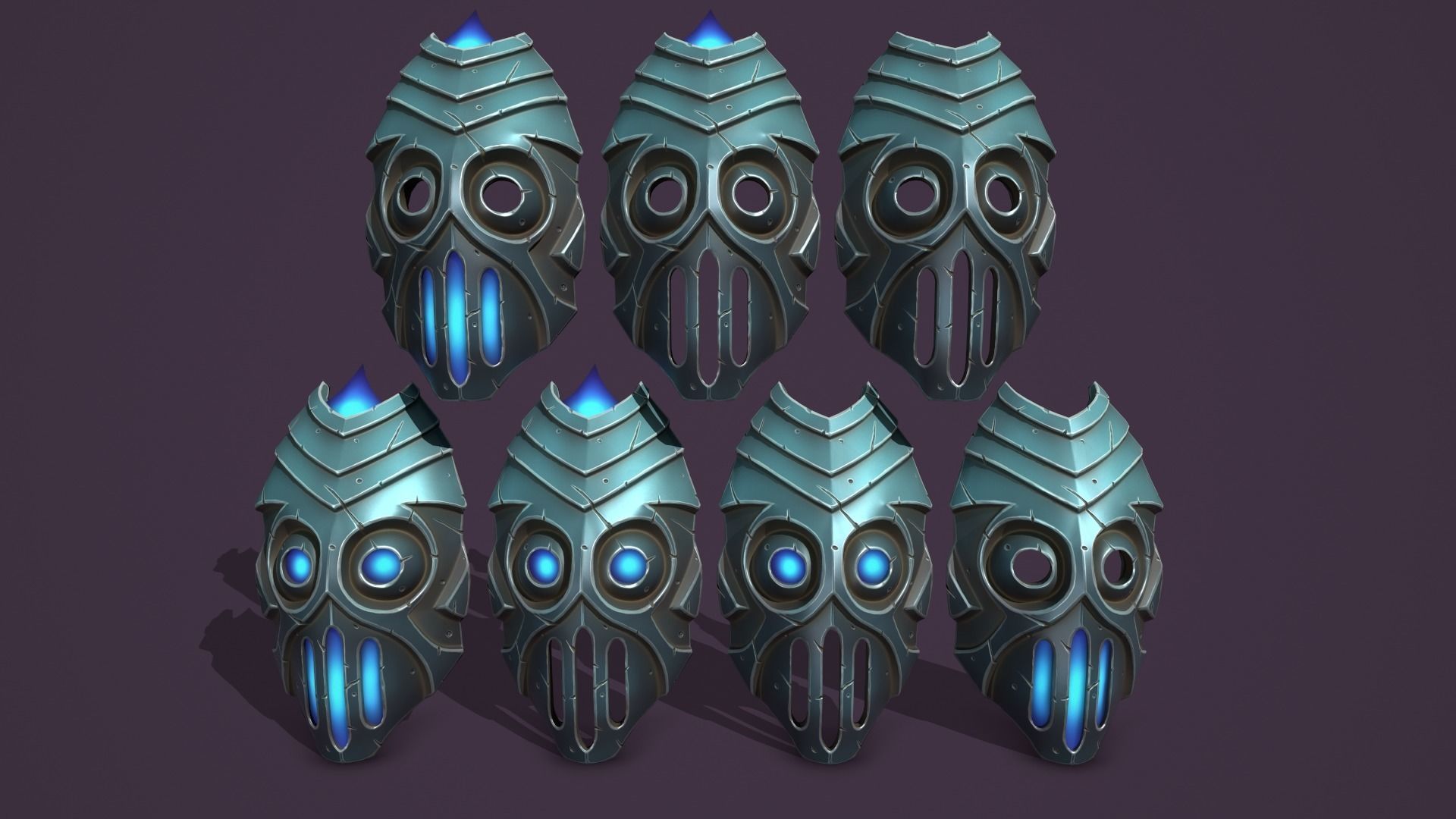 3D model Fantasy masks VR / AR / low-poly | CGTrader