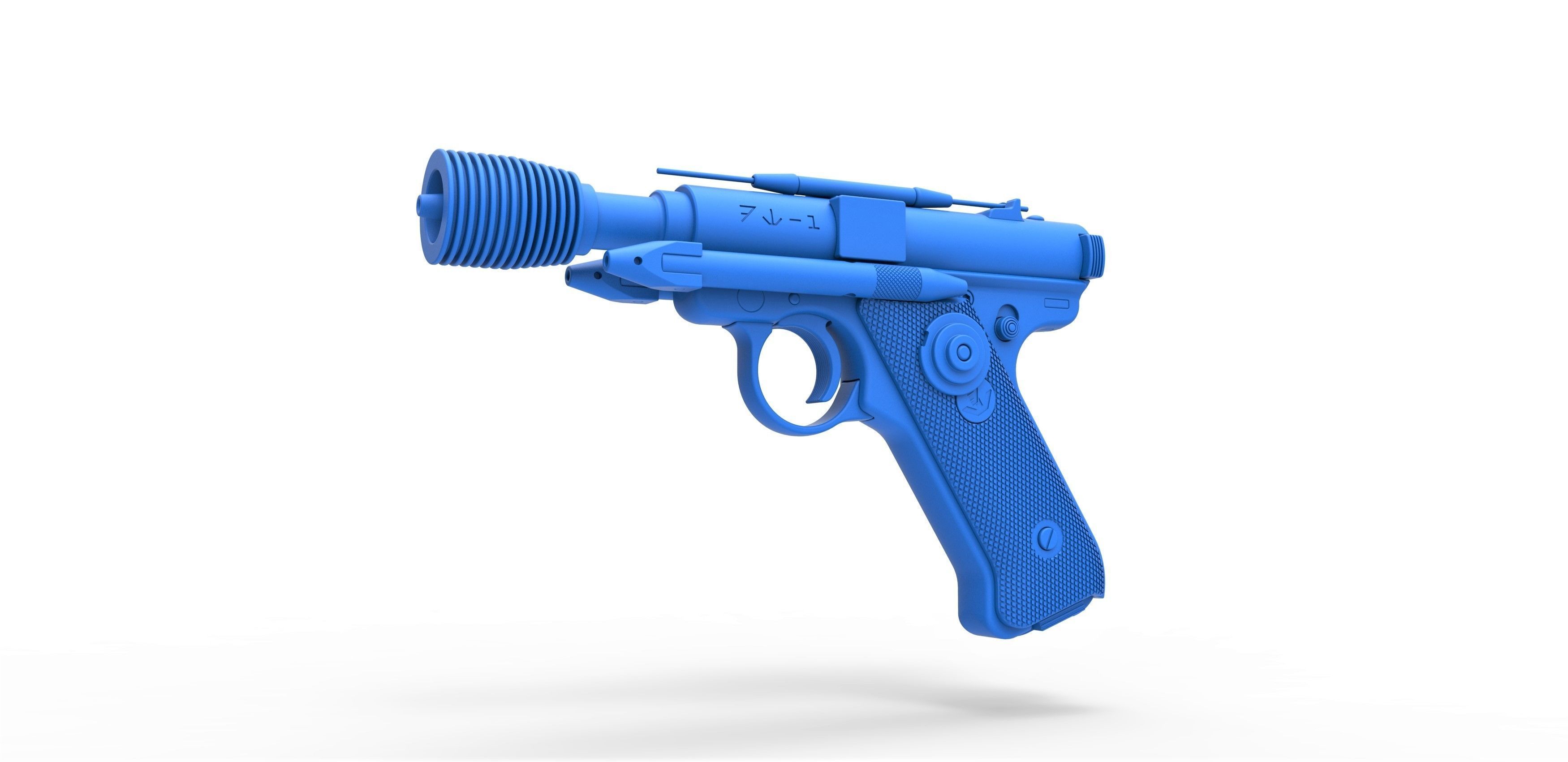 Heavy Blaster pistol DT-12 from Star Wars A New Hope 1977 3D model ...