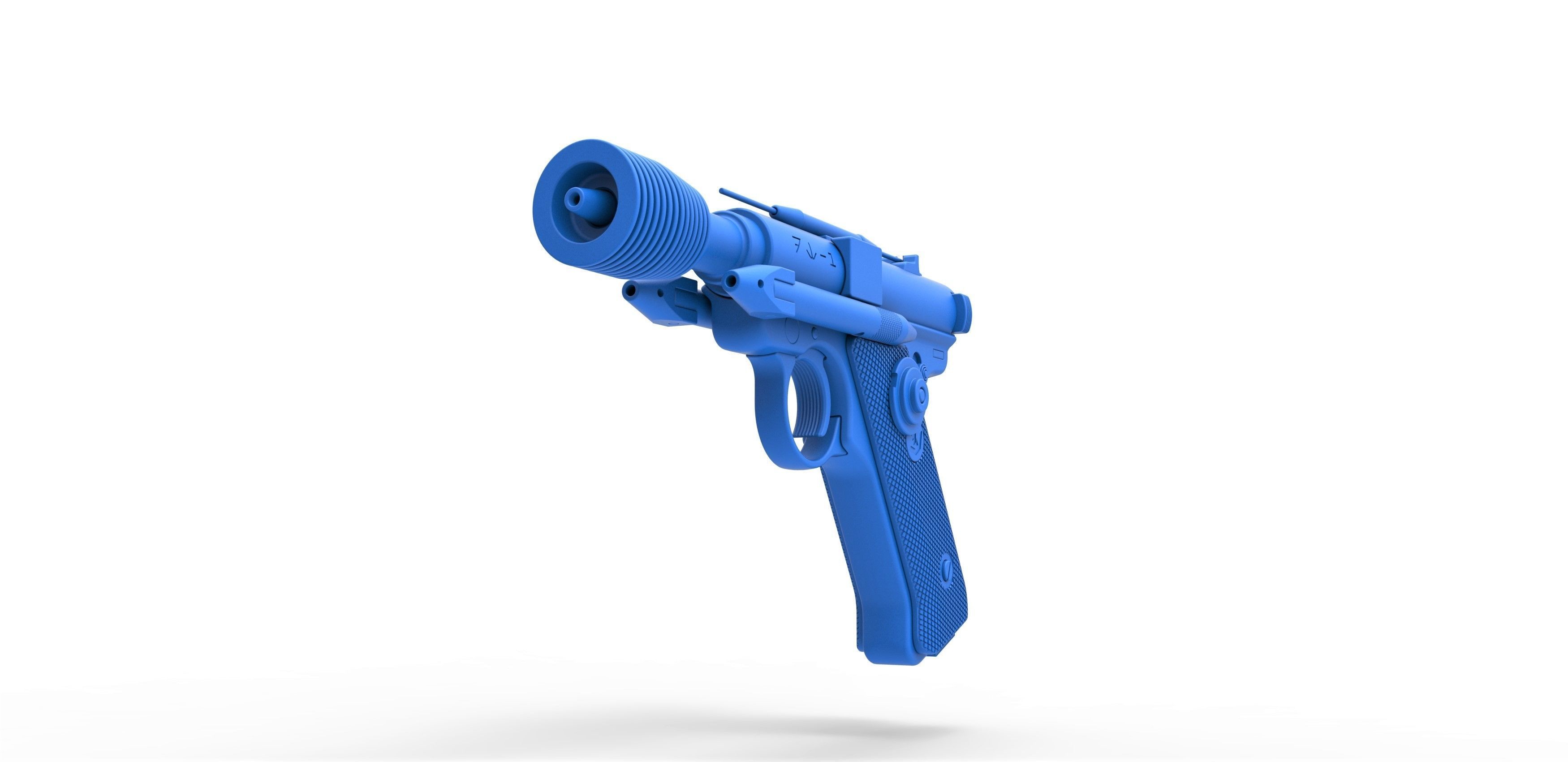 Heavy Blaster pistol DT-12 from Star Wars A New Hope 1977 3D model ...