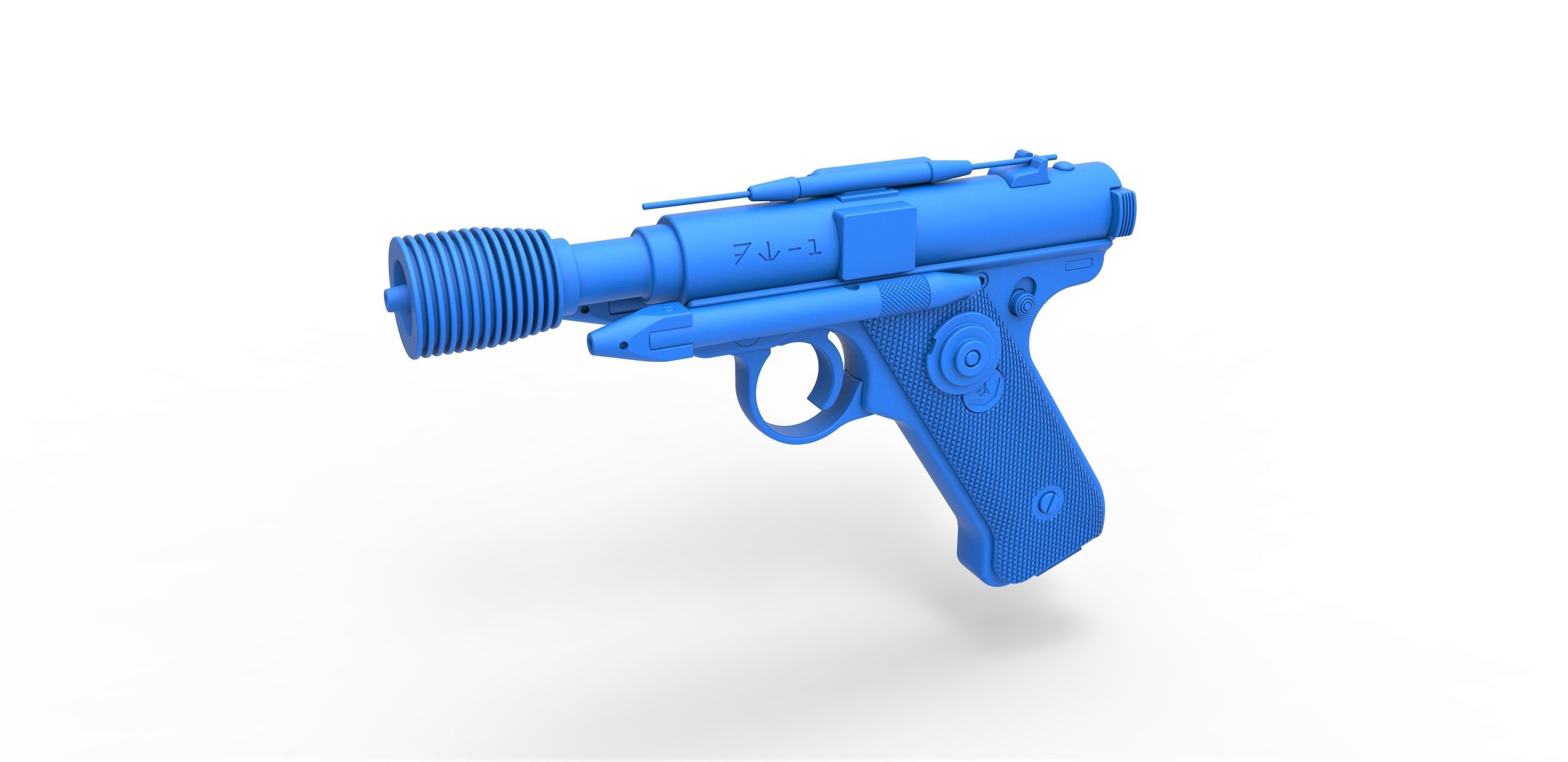 Heavy Blaster pistol DT-12 from Star Wars A New Hope 1977 3D model ...