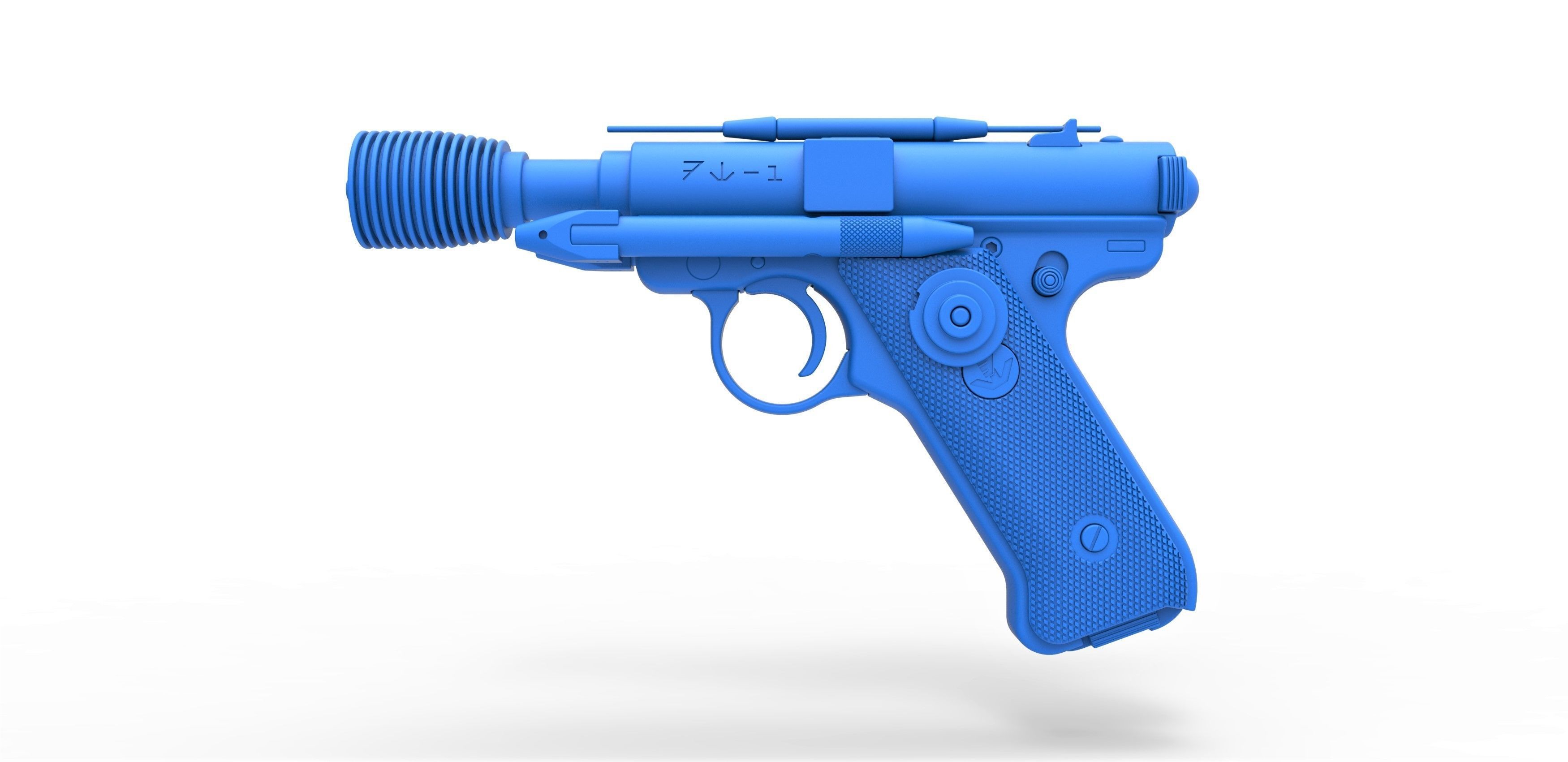 Heavy Blaster pistol DT-12 from Star Wars A New Hope 1977 3D model ...