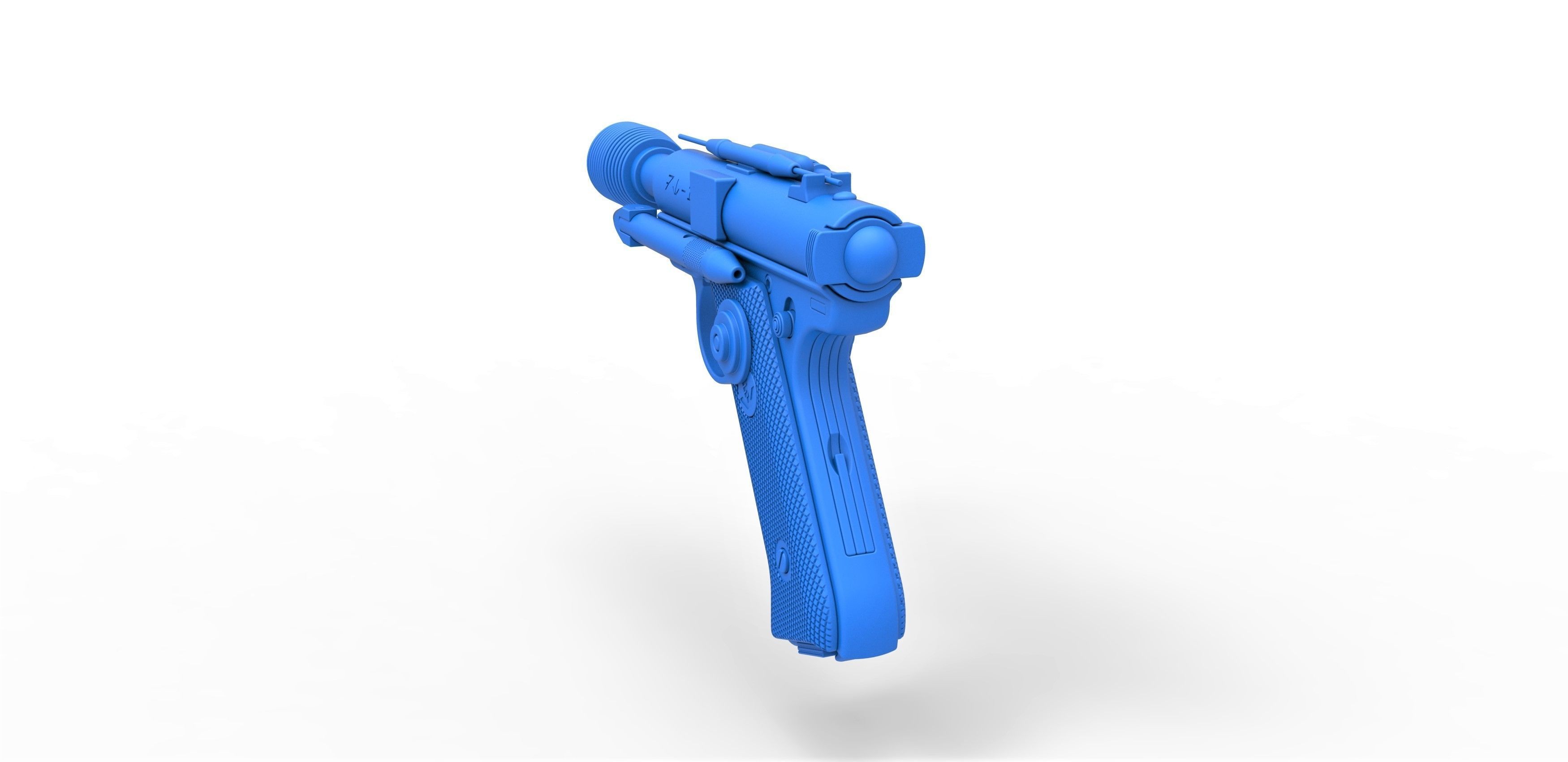 Heavy Blaster pistol DT-12 from Star Wars A New Hope 1977 3D model ...