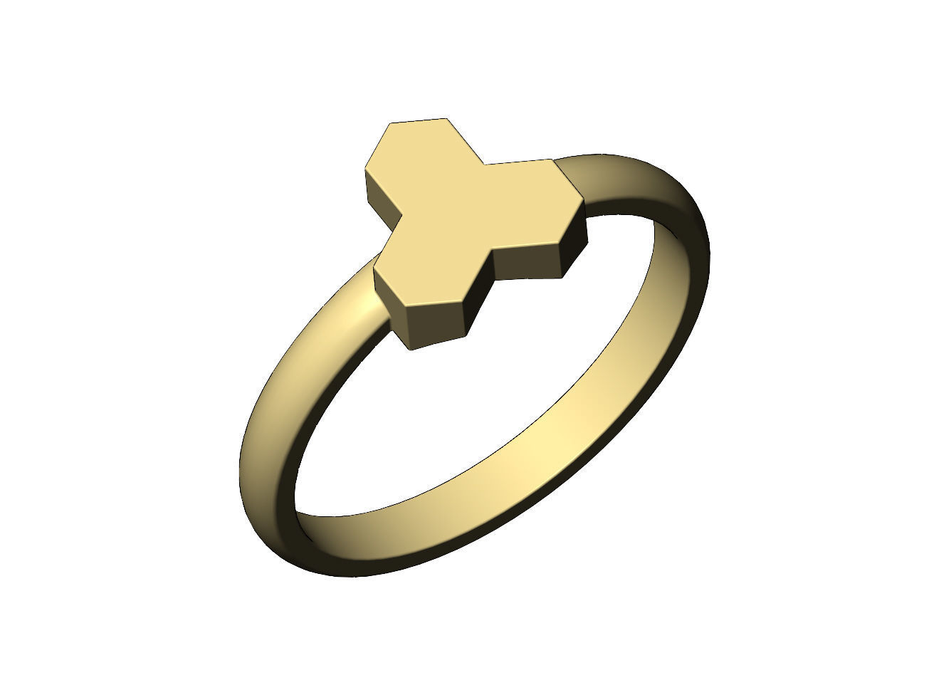 Triangular motif simple band US sizes 5to9 3D model 3D printable | CGTrader