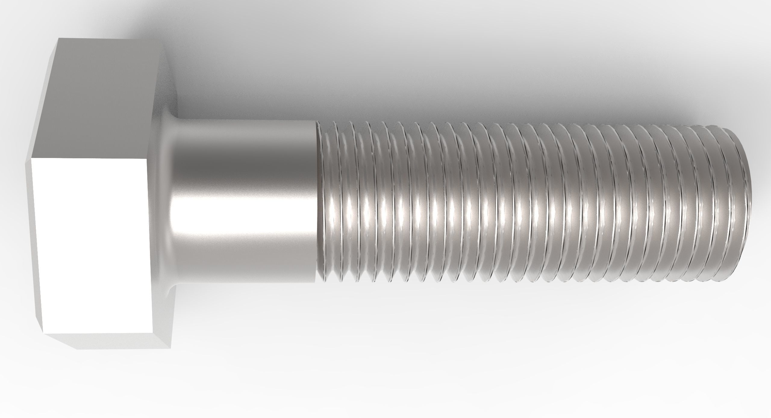 Real Threaded Metric Hexagon Headed Bolts - M10 x 35mm 3D model 3D ...