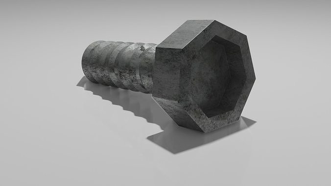 High-poly Bolt free 3D model | CGTrader
