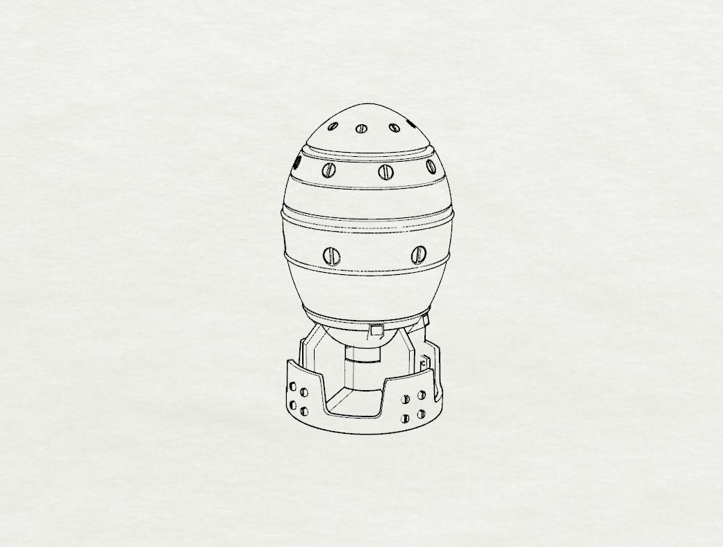 Fallout Mini Nuke Miniature Prop Replica 3D model 3D printable | CGTrader