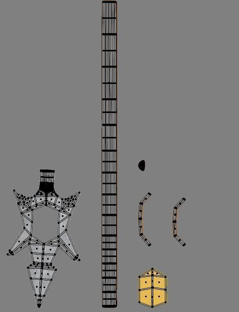 3D model Stylized spear with a gold plate VR / AR / low-poly | CGTrader