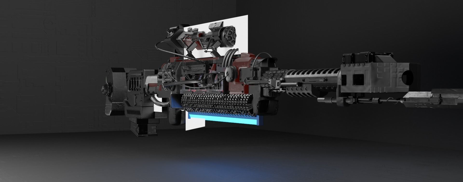 Sci fi Gun free 3D model | CGTrader