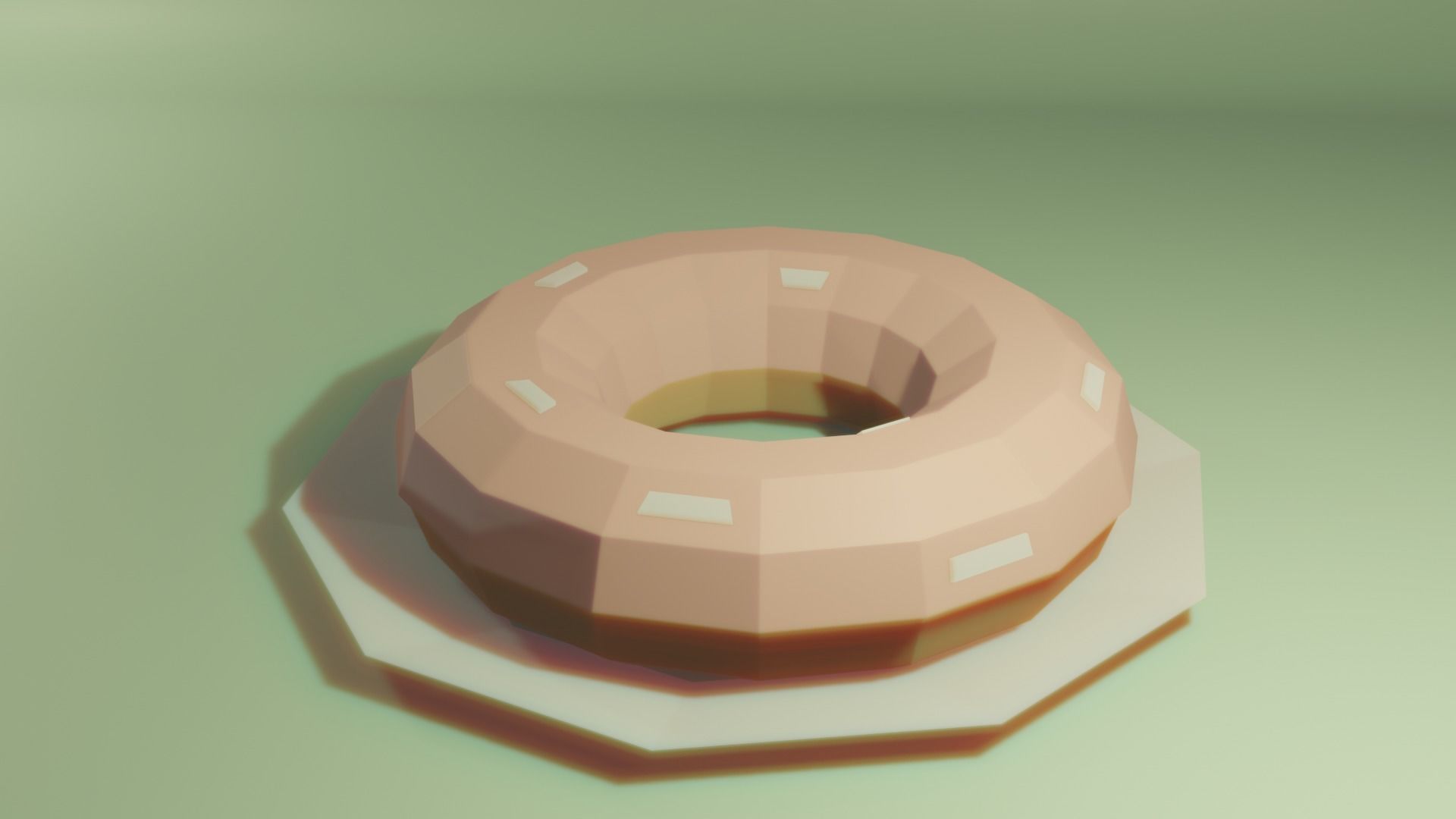 Low poly cup and donut free VR / AR / low-poly 3D model | CGTrader