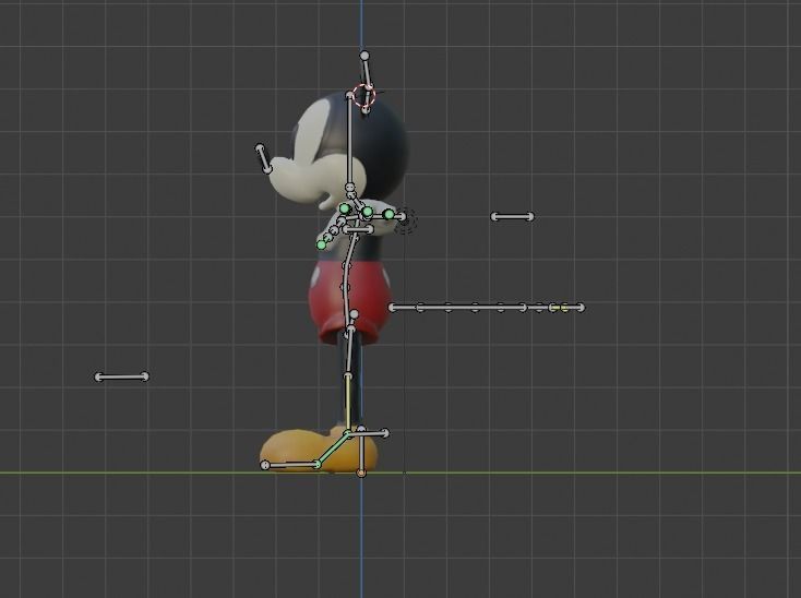 Riggd Mickey free 3D model rigged | CGTrader