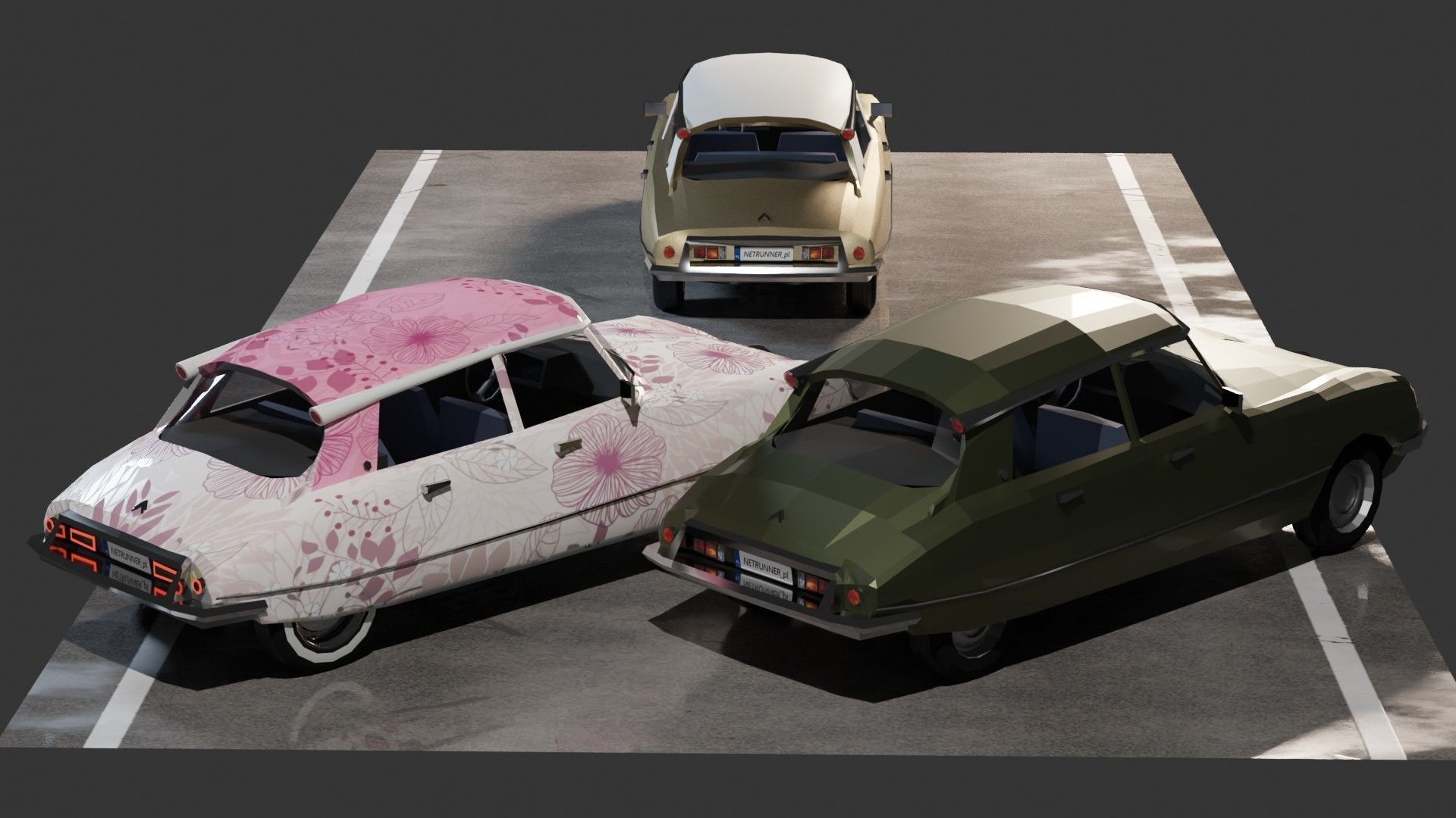 3D model Citroen DS VR / AR / low-poly | CGTrader