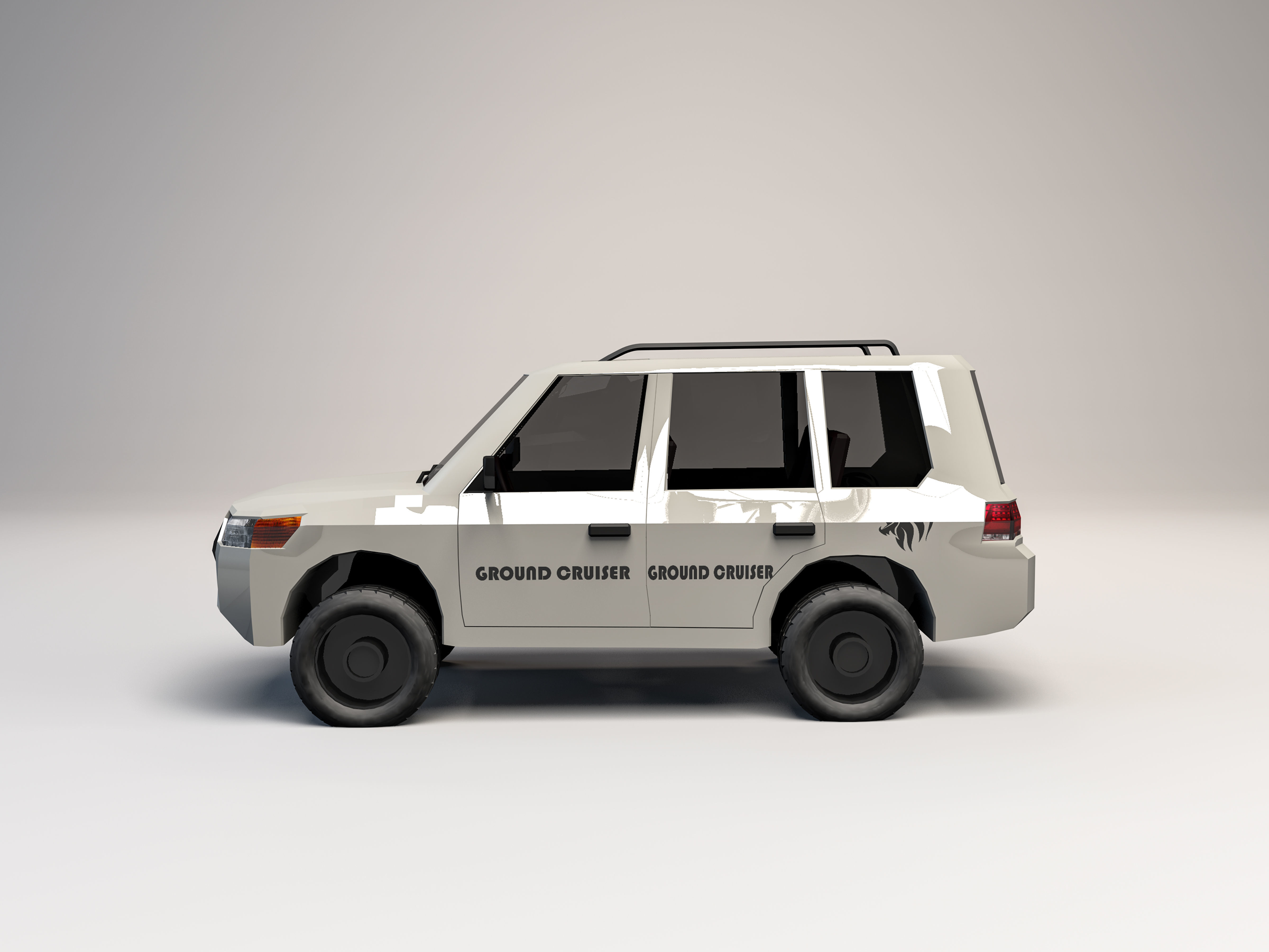 3D model Low poly off road suv VR / AR / low-poly | CGTrader
