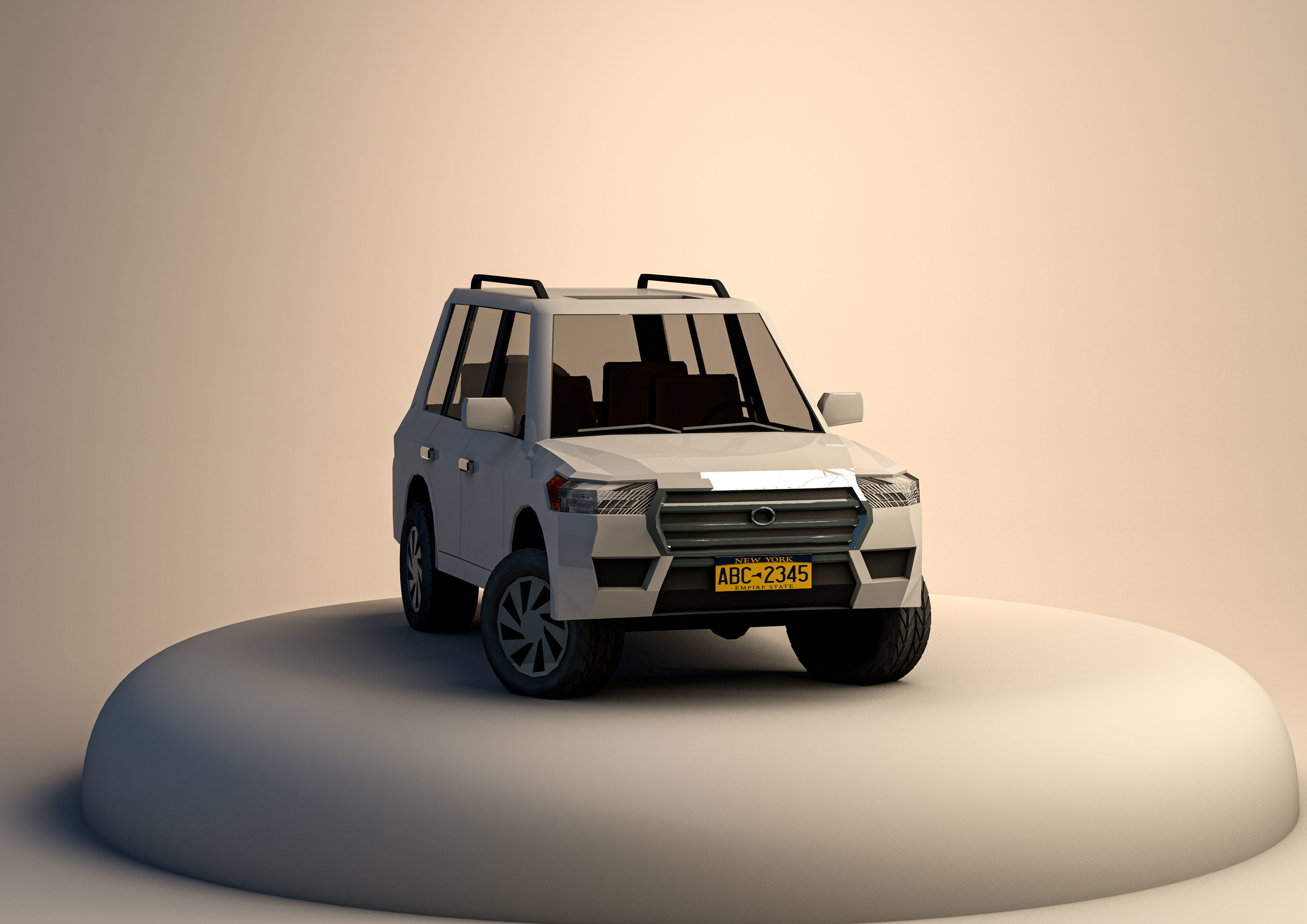 3D model Low poly off road suv VR / AR / low-poly | CGTrader