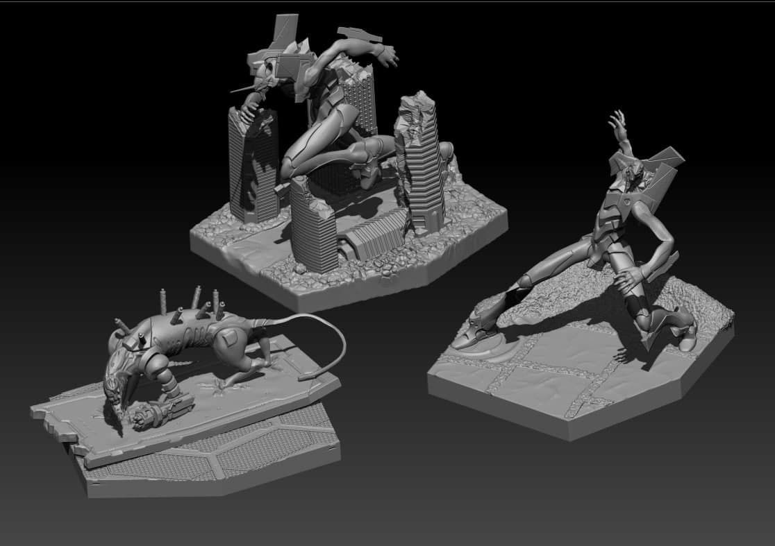 Evangelion Unit 02 Code 777 - Collection Part 3 3D model 3D printable ...