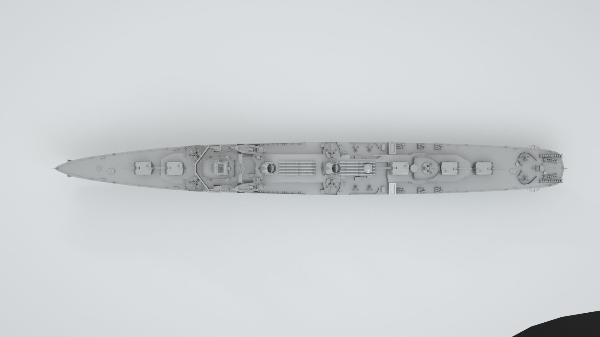 USS Johnston Destroyer DD-557 3D model rigged | CGTrader