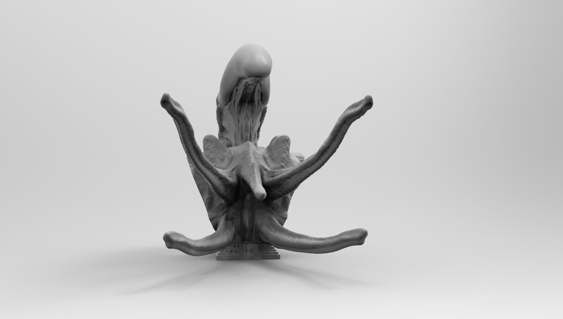 Scout Alien Xenomorph Bust 3D Printing model 3D model 3D printable ...