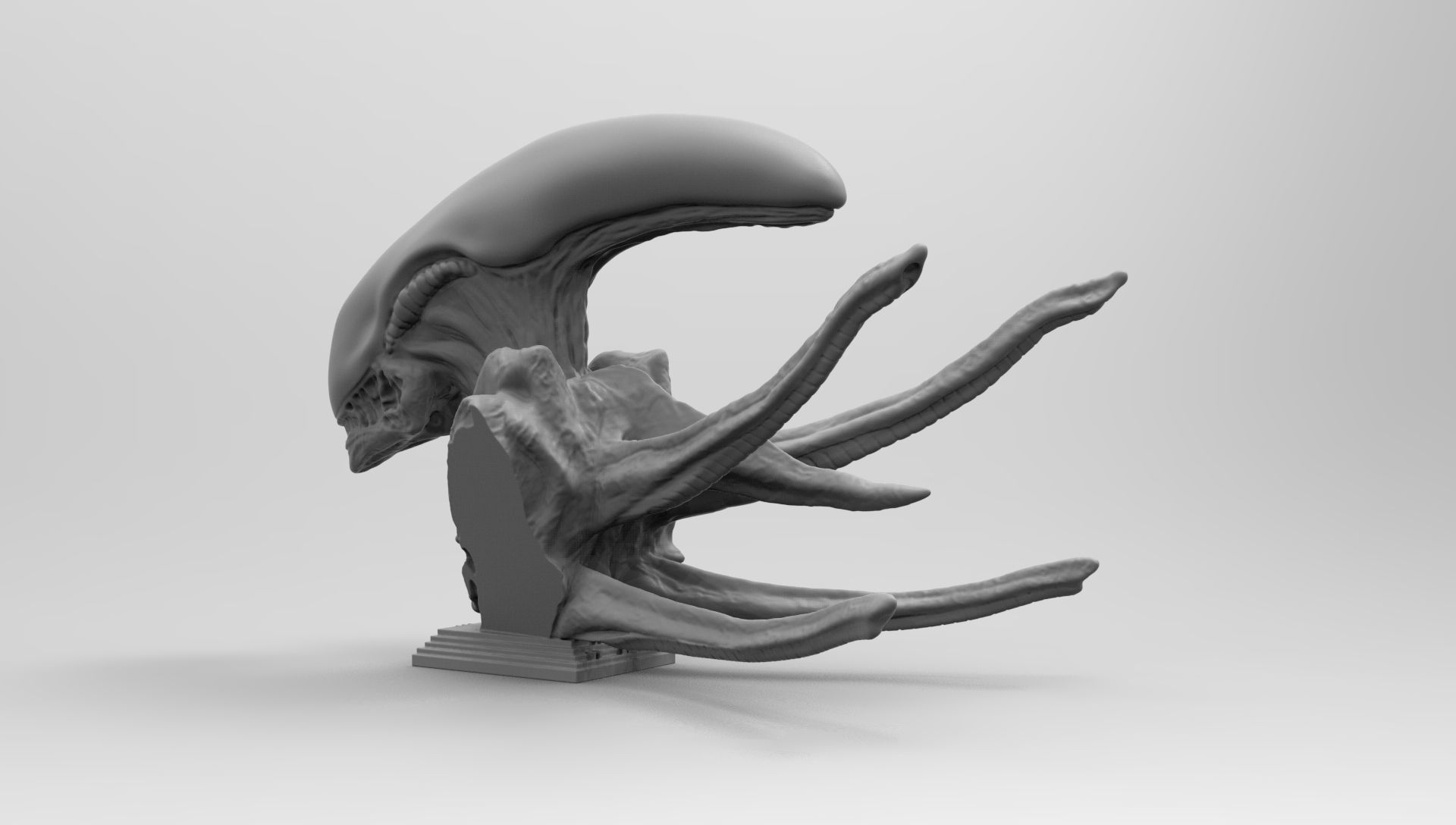 Scout Alien Xenomorph Bust 3D Printing model 3D model 3D printable ...