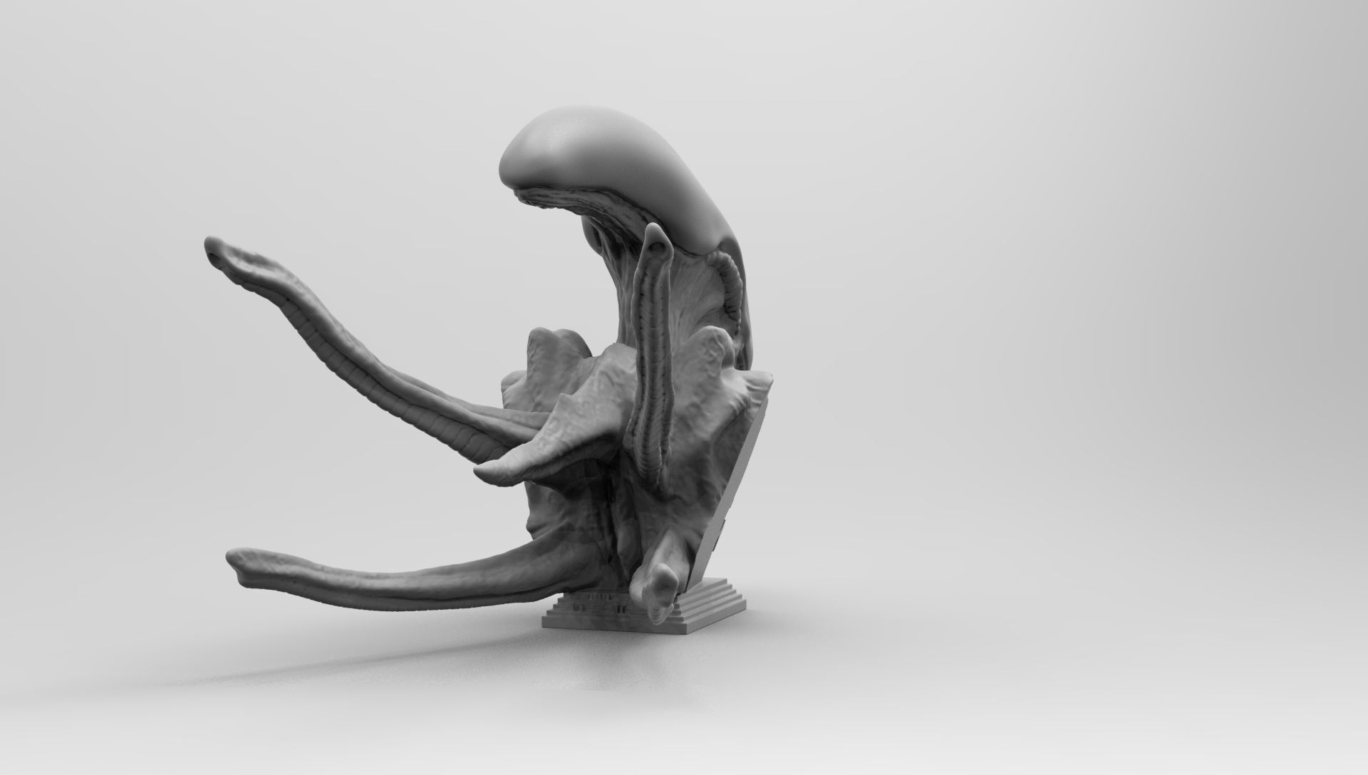 Scout Alien Xenomorph Bust 3D Printing model 3D model 3D printable ...