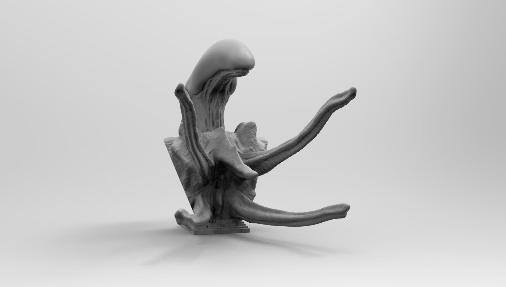 Scout Alien Xenomorph Bust 3D Printing model 3D model 3D printable ...