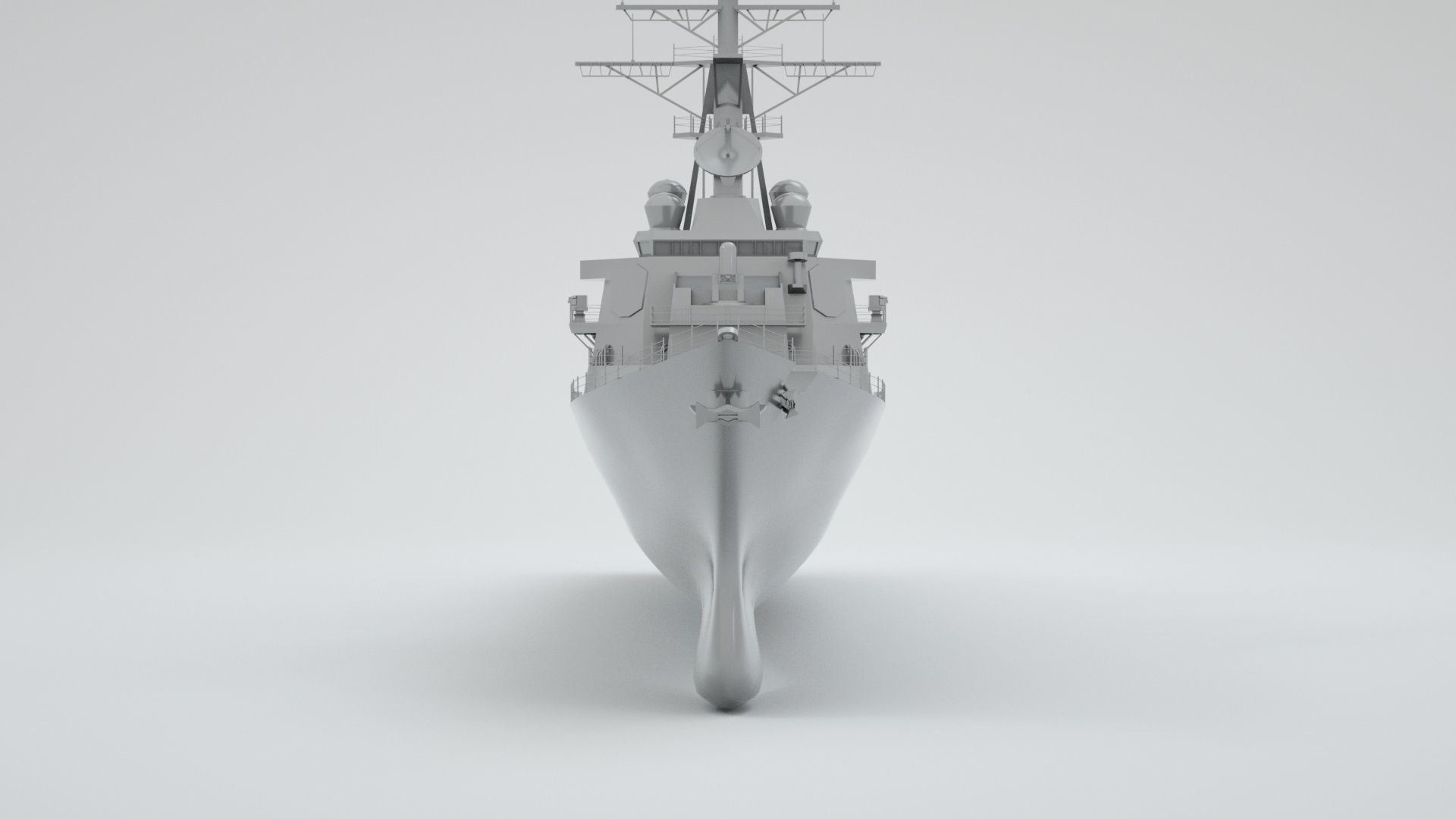Arleigh Burke Class Destroyer 3D model rigged | CGTrader
