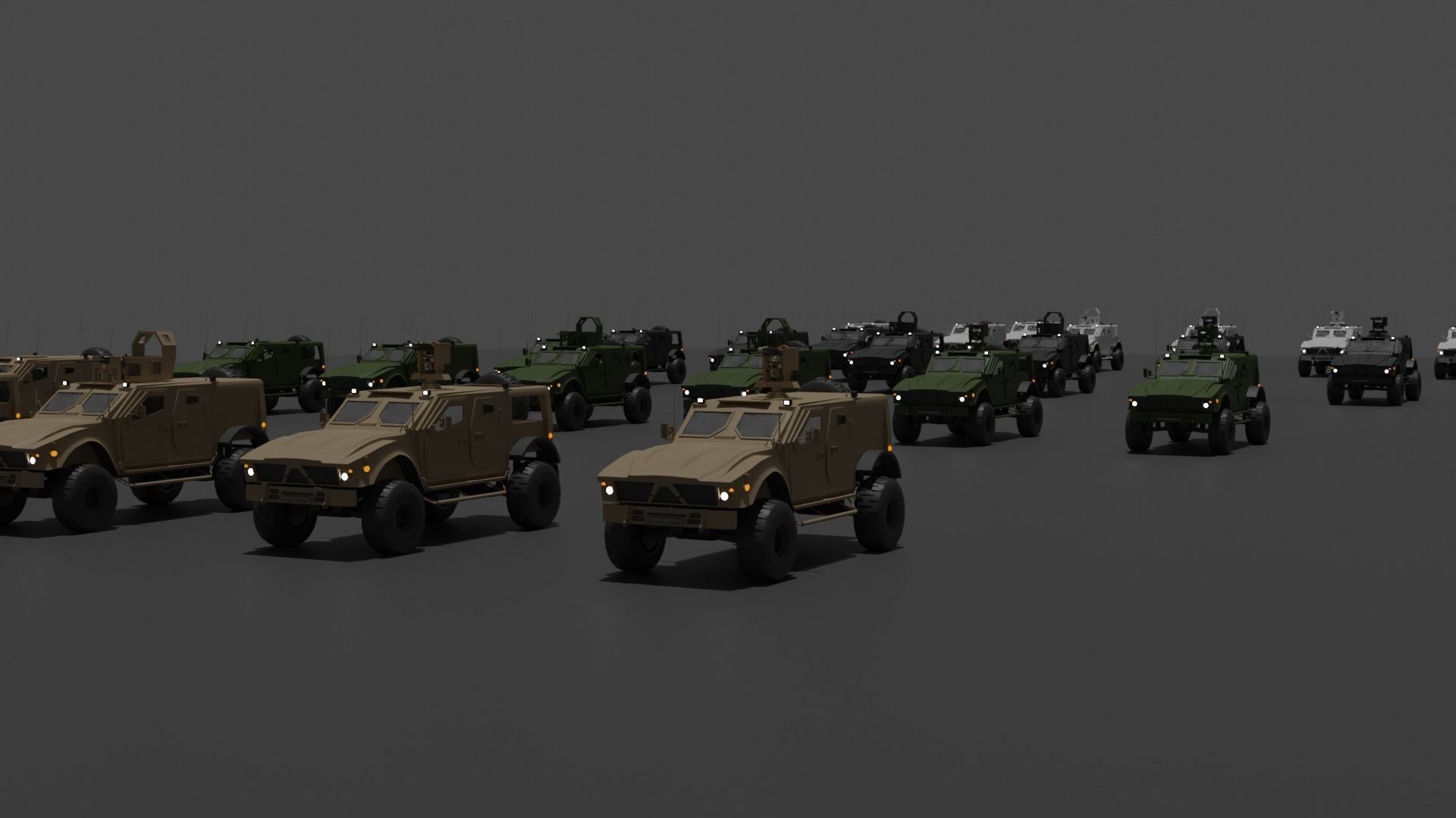 M-ATV Hunter Armored Vehicle 3D model rigged | CGTrader