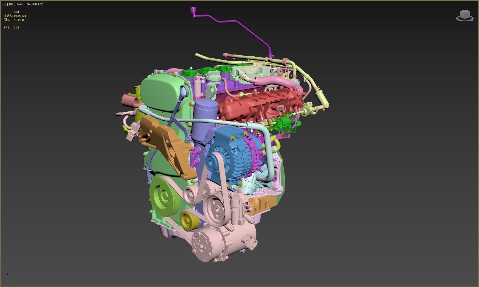 EA888 engine by Volkswagen and Audi 3D model | CGTrader