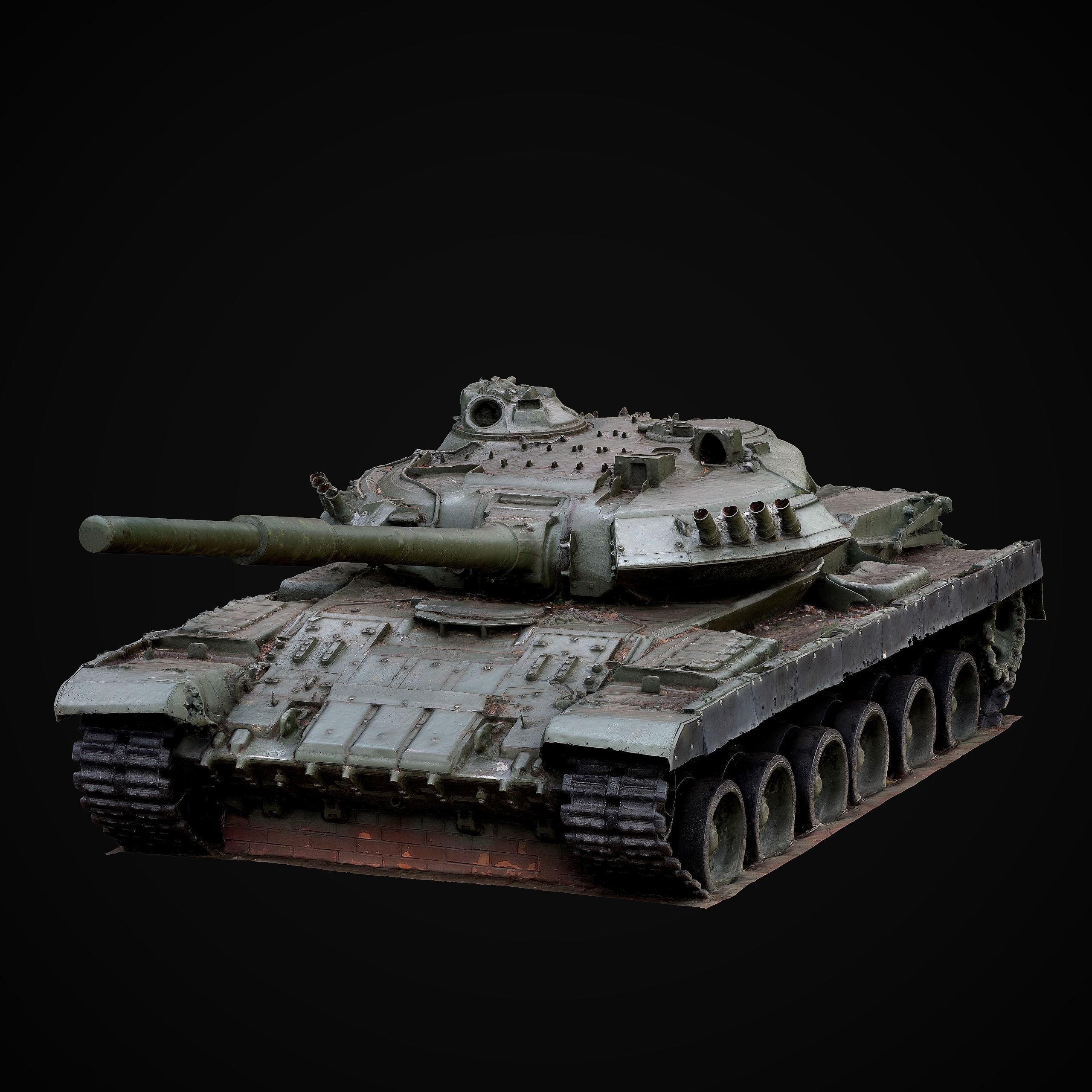 T-80UD Raw 3D Scan 3D model | CGTrader
