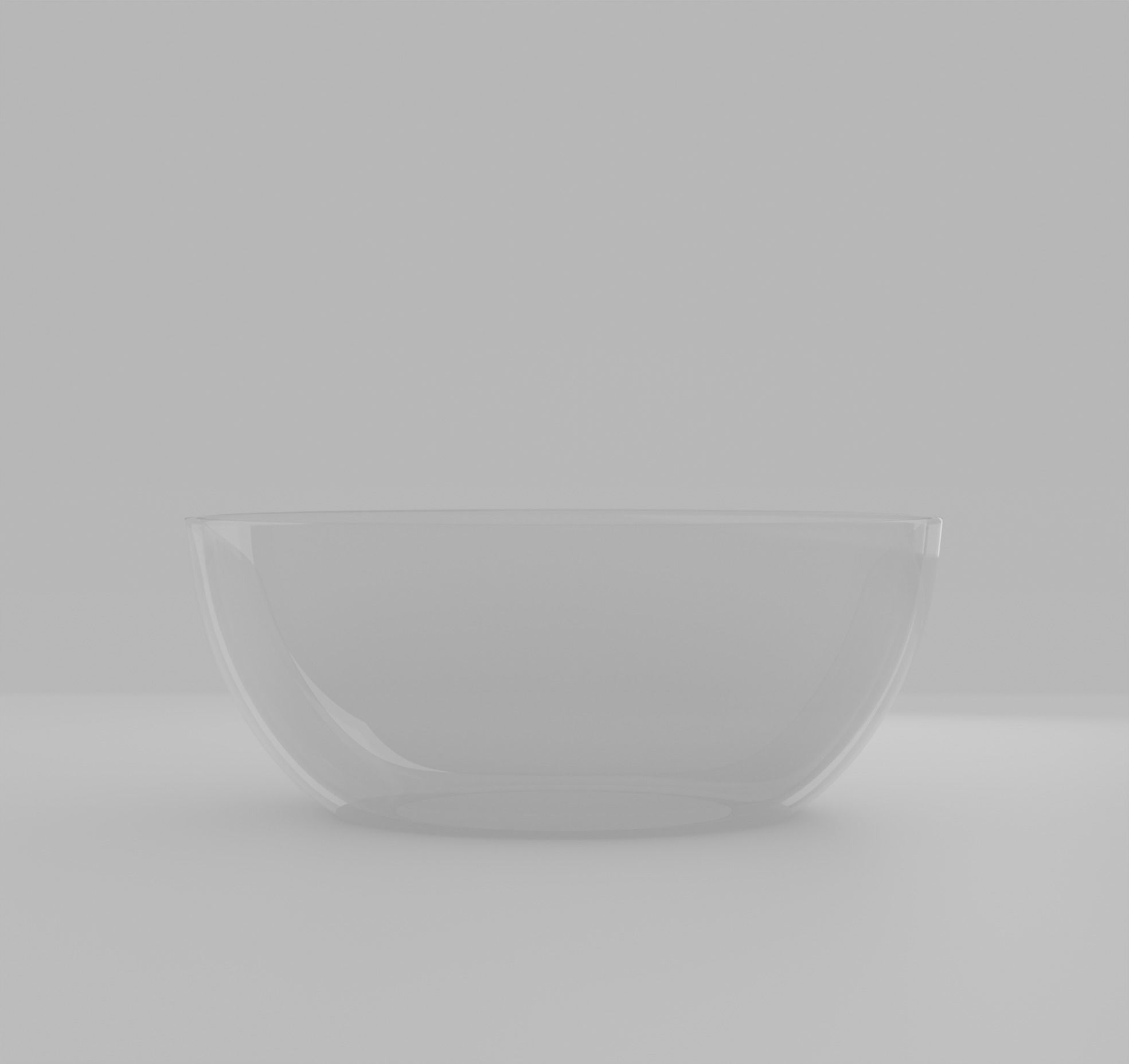 Transparent glass bowl 3D model 3D model | CGTrader