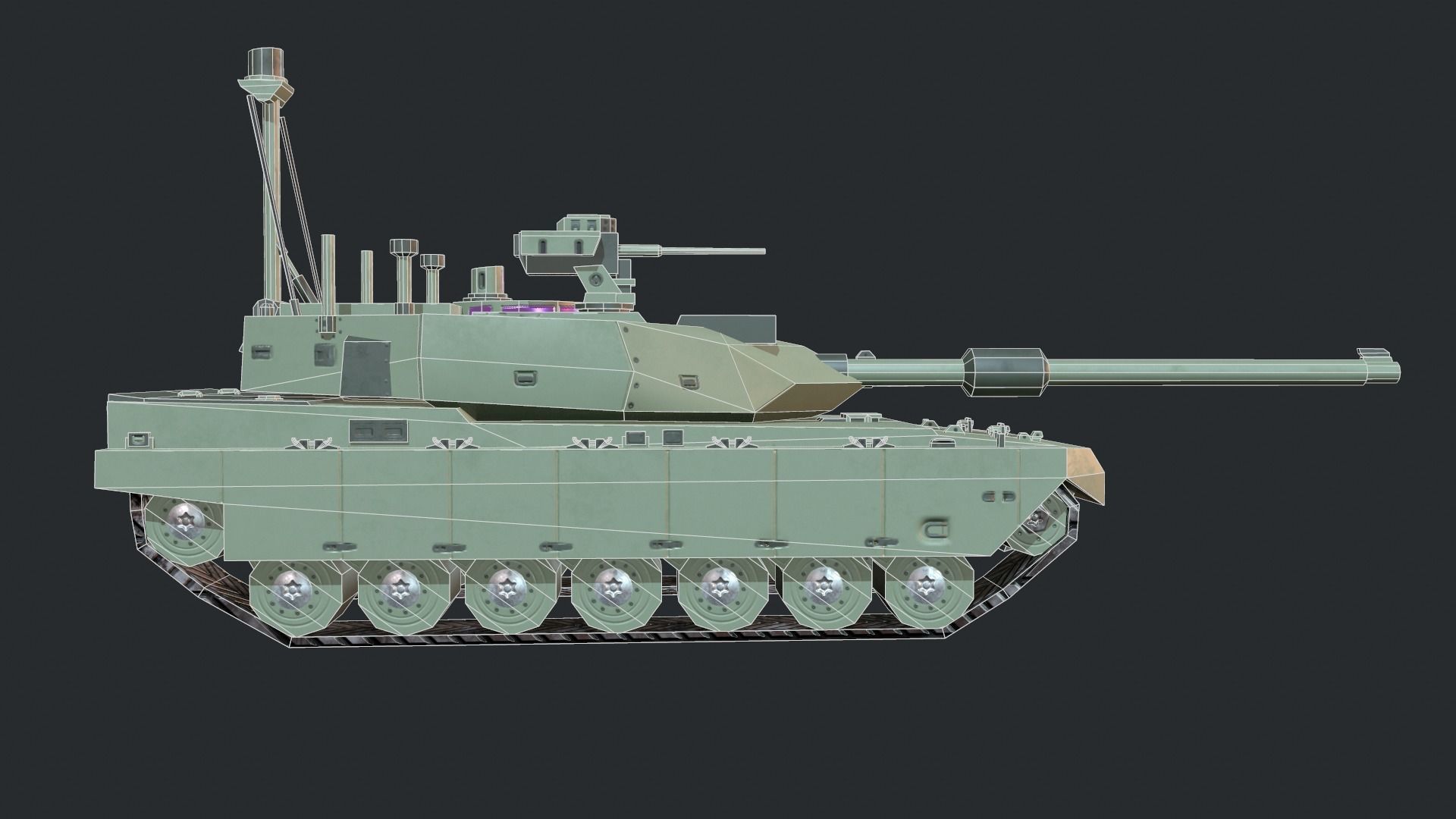 3D model Modern MBT Tank VR / AR / low-poly | CGTrader