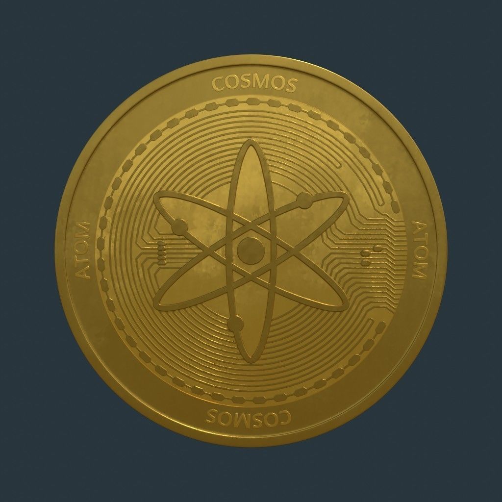 Cosmos ATOM - Cryptocurrency Coin 3D model | CGTrader