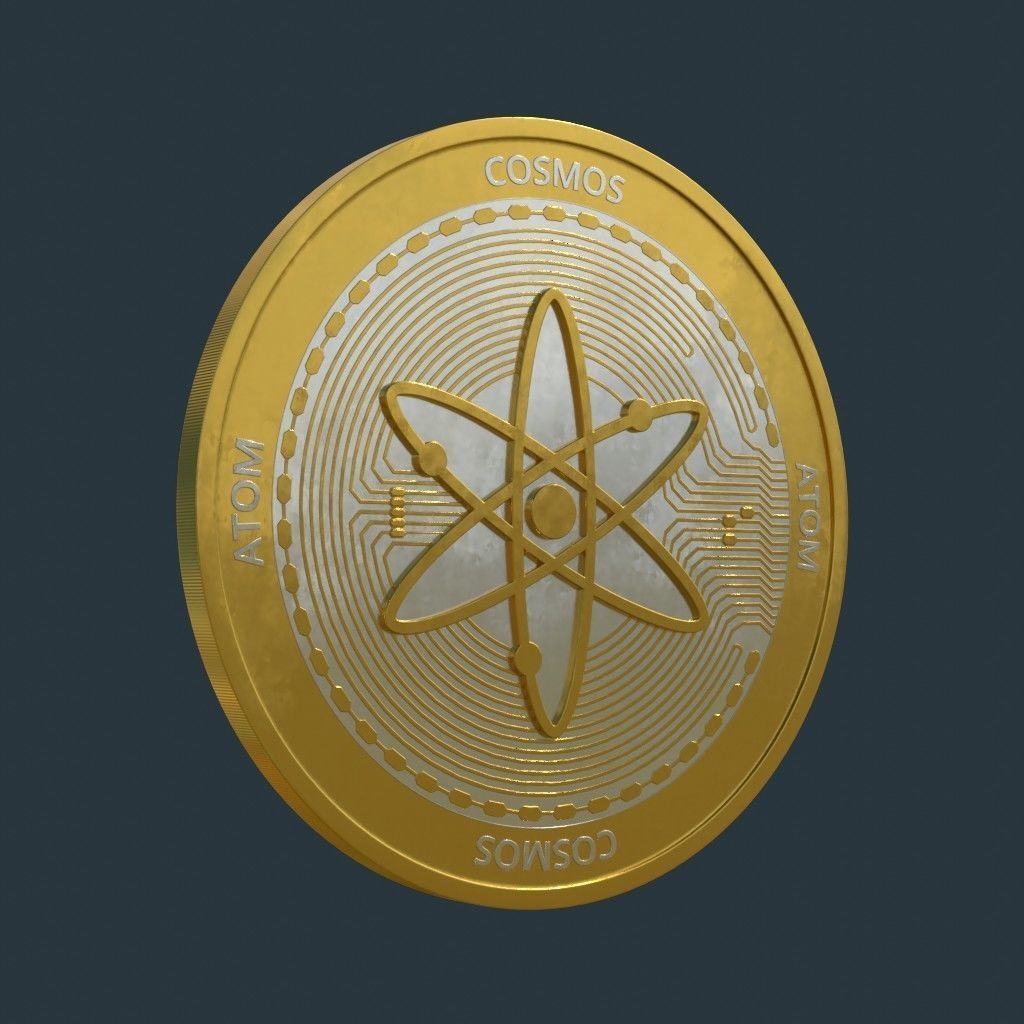 Cosmos ATOM - Cryptocurrency Coin 3D model | CGTrader