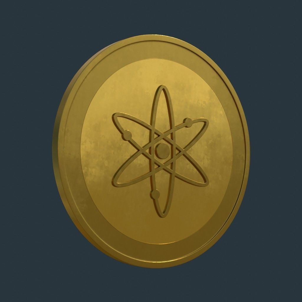 Cosmos ATOM - Cryptocurrency Coin 3D model | CGTrader