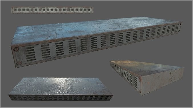 3D model Server Rack - Low-poly Cooling Plug - Vent Console VR / AR ...