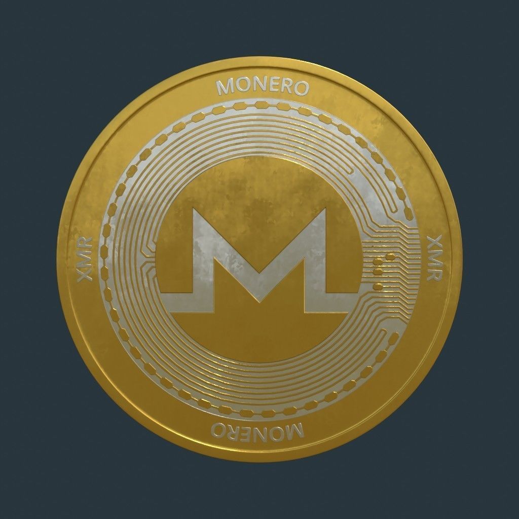 Monero XMR - Cryptocurrency Coin 3D model | CGTrader