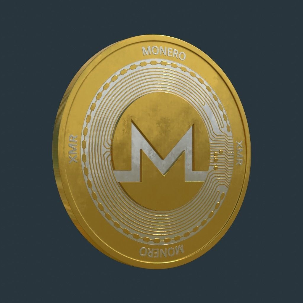 Monero XMR - Cryptocurrency Coin 3D model | CGTrader