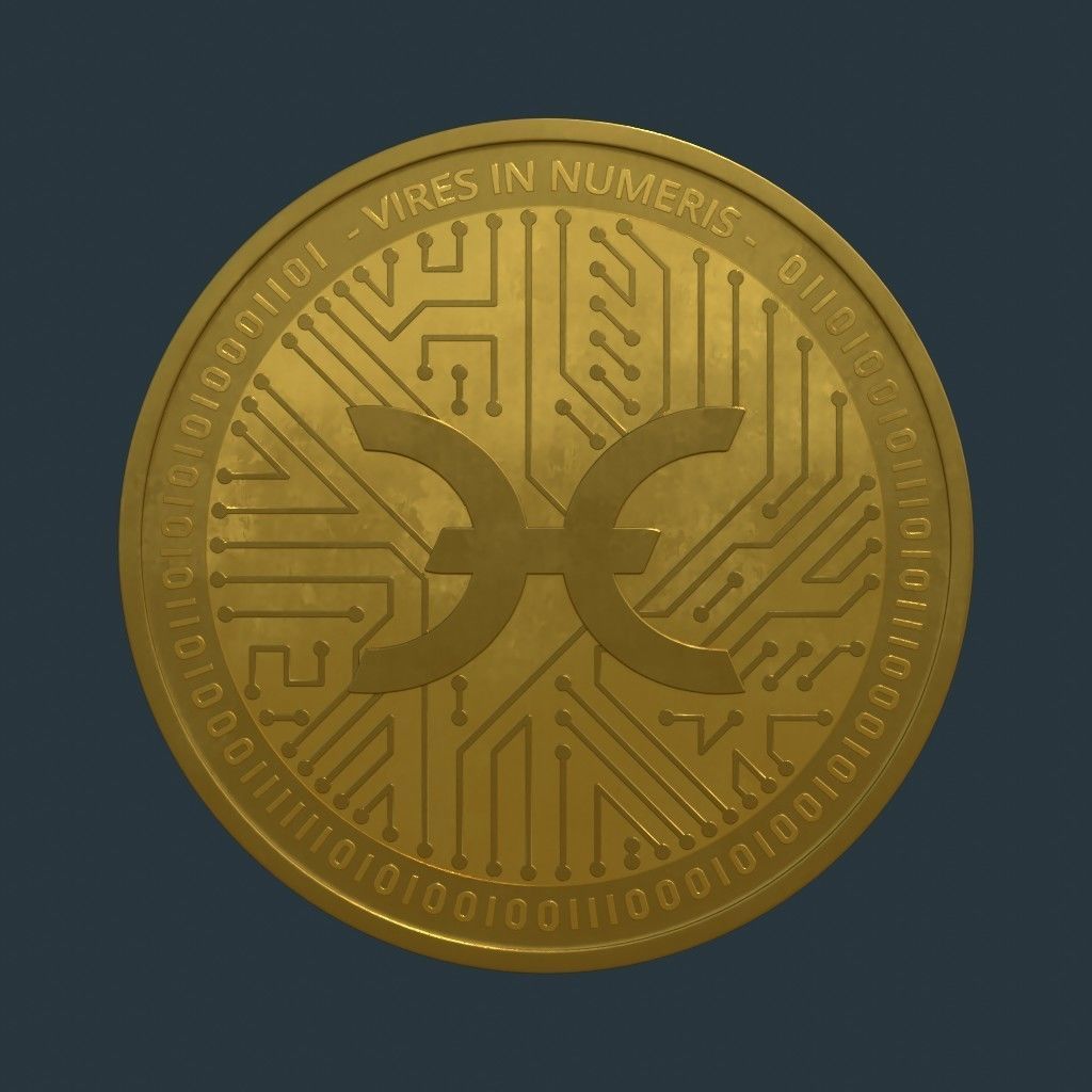 Holo HOT - Cryptocurrency Coin 3D model | CGTrader