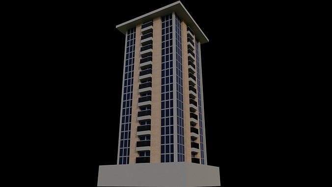 simple building free 3D model | CGTrader