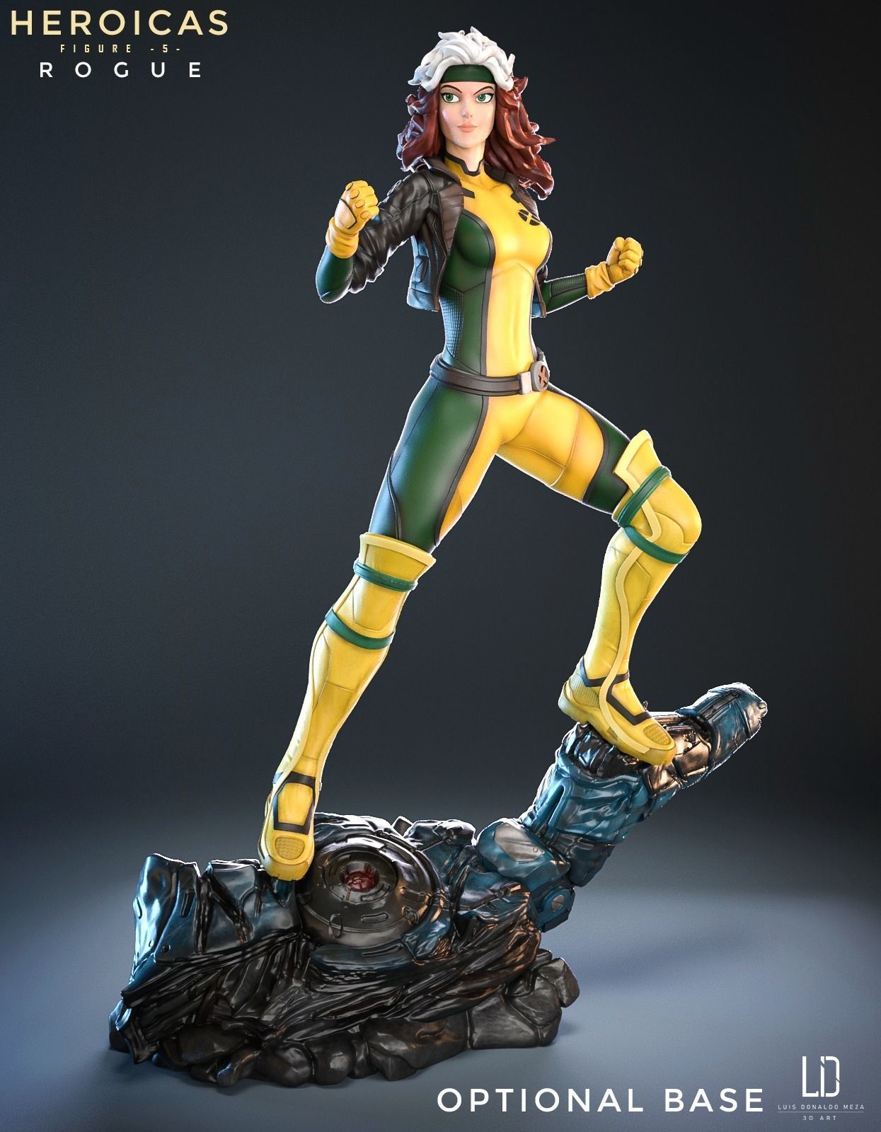 Heroicas - Figure 5 - Rogue - 3D print model STL 3D model 3D printable ...