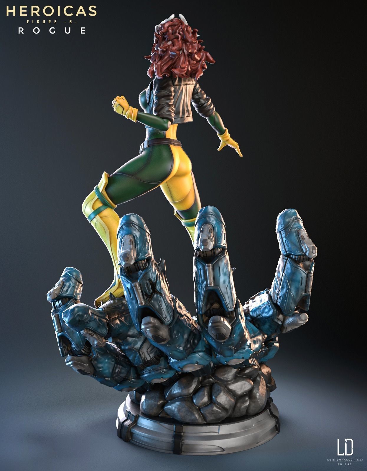 Heroicas - Figure 5 - Rogue - 3D print model STL 3D model 3D printable ...