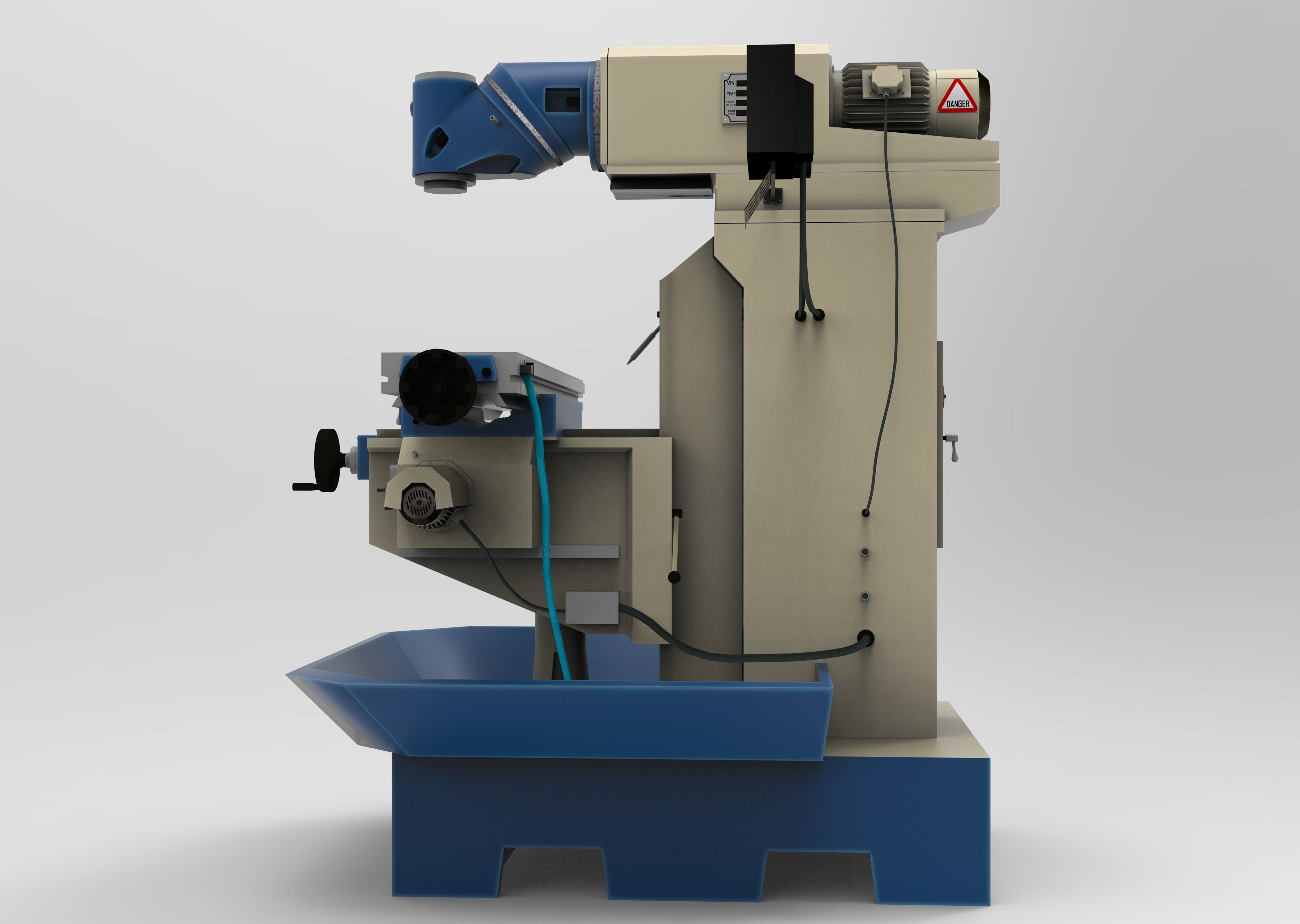3D model Milling Machine VR VR / AR / low-poly | CGTrader