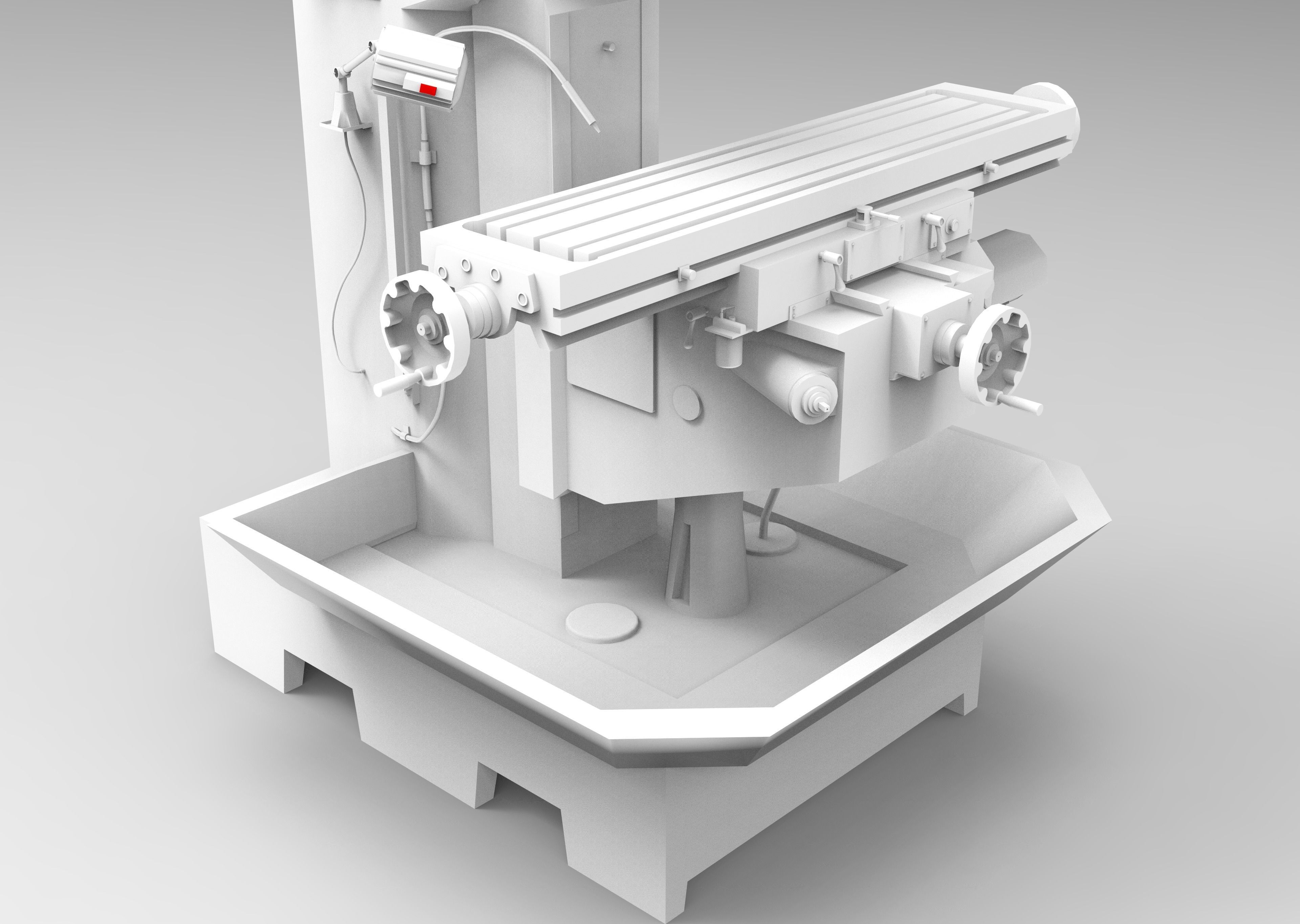 3D model Milling Machine VR VR / AR / low-poly | CGTrader