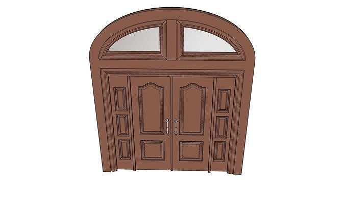 DOUBLE DOORS 01 free 3D model | CGTrader