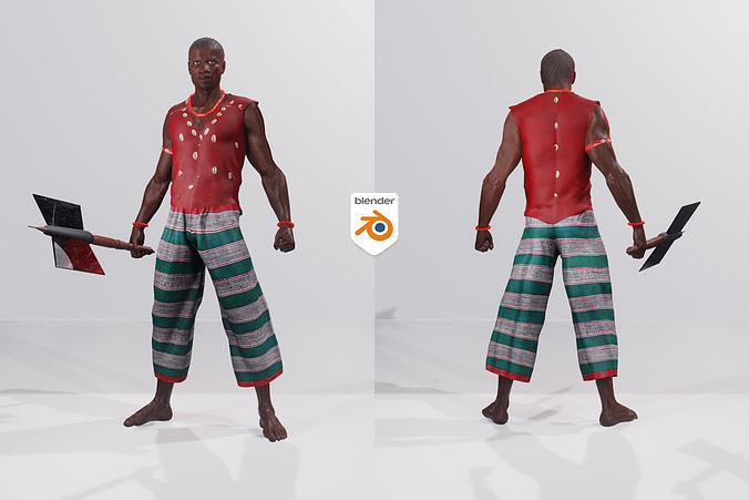 Sango - Yoruba God of Thunder Rigged High Poly 3D Character 3D model ...