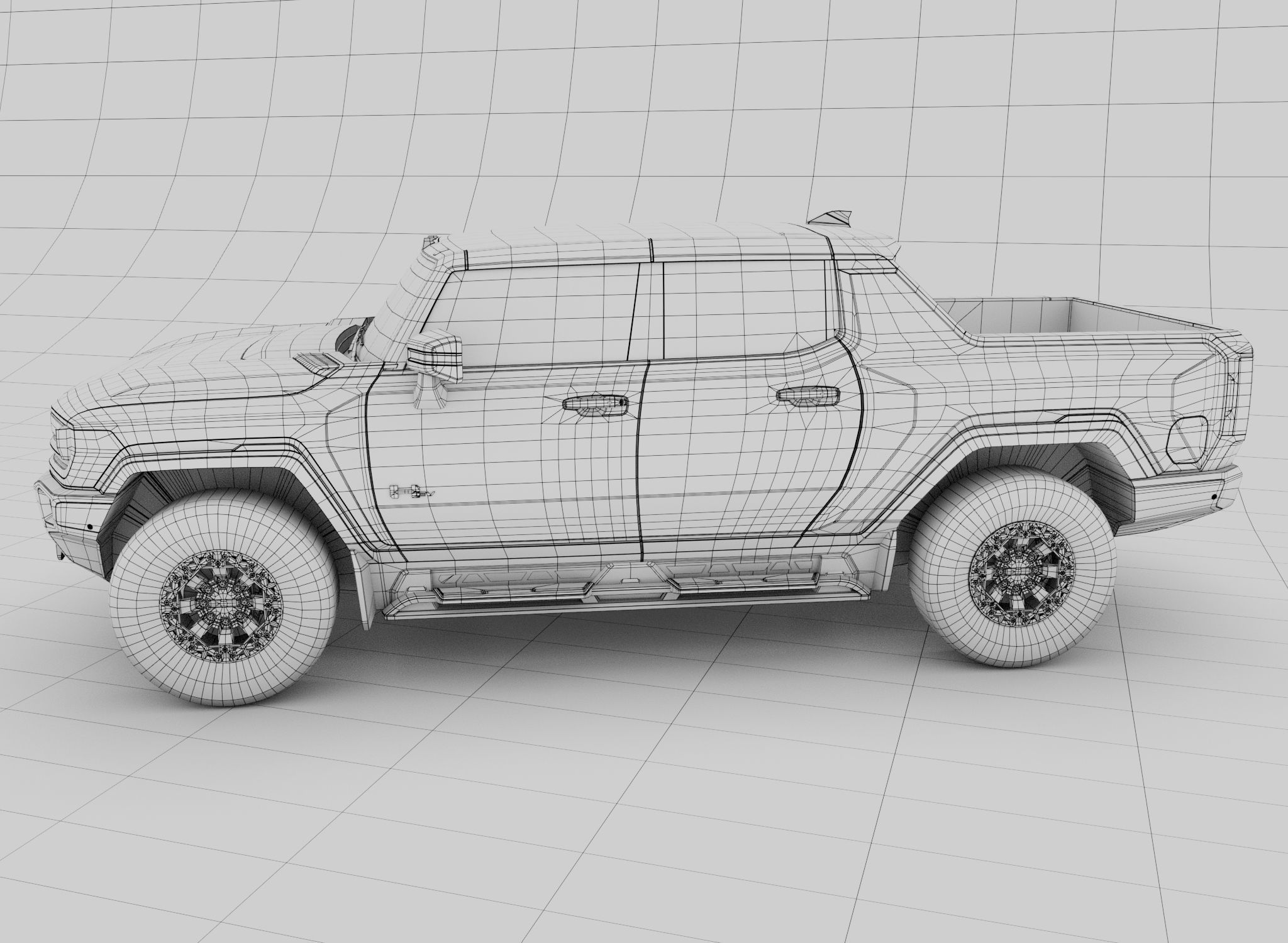 3D model GMC Hummer EV 2022 VR / AR / low-poly | CGTrader