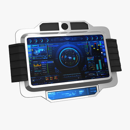 Sci-fi Touch Pad 2 3D model | CGTrader