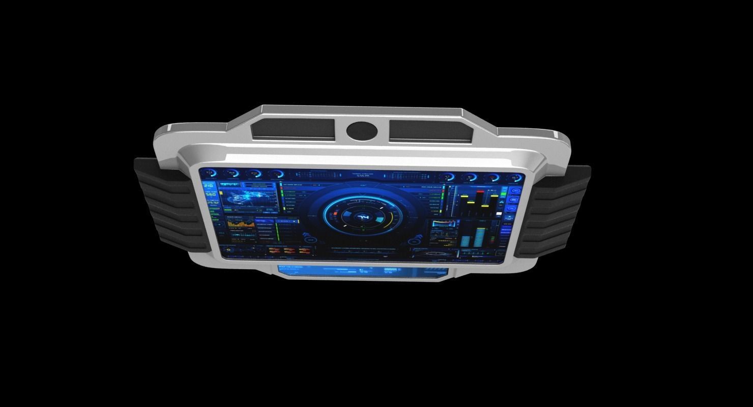 Sci-fi Touch Pad 2 3D model | CGTrader